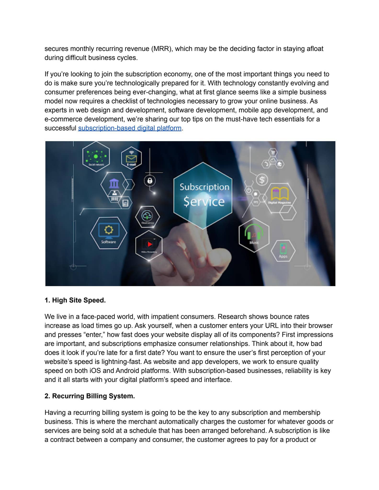 7 Essentials for a Successful Subscription-Based Digital Platform by ...