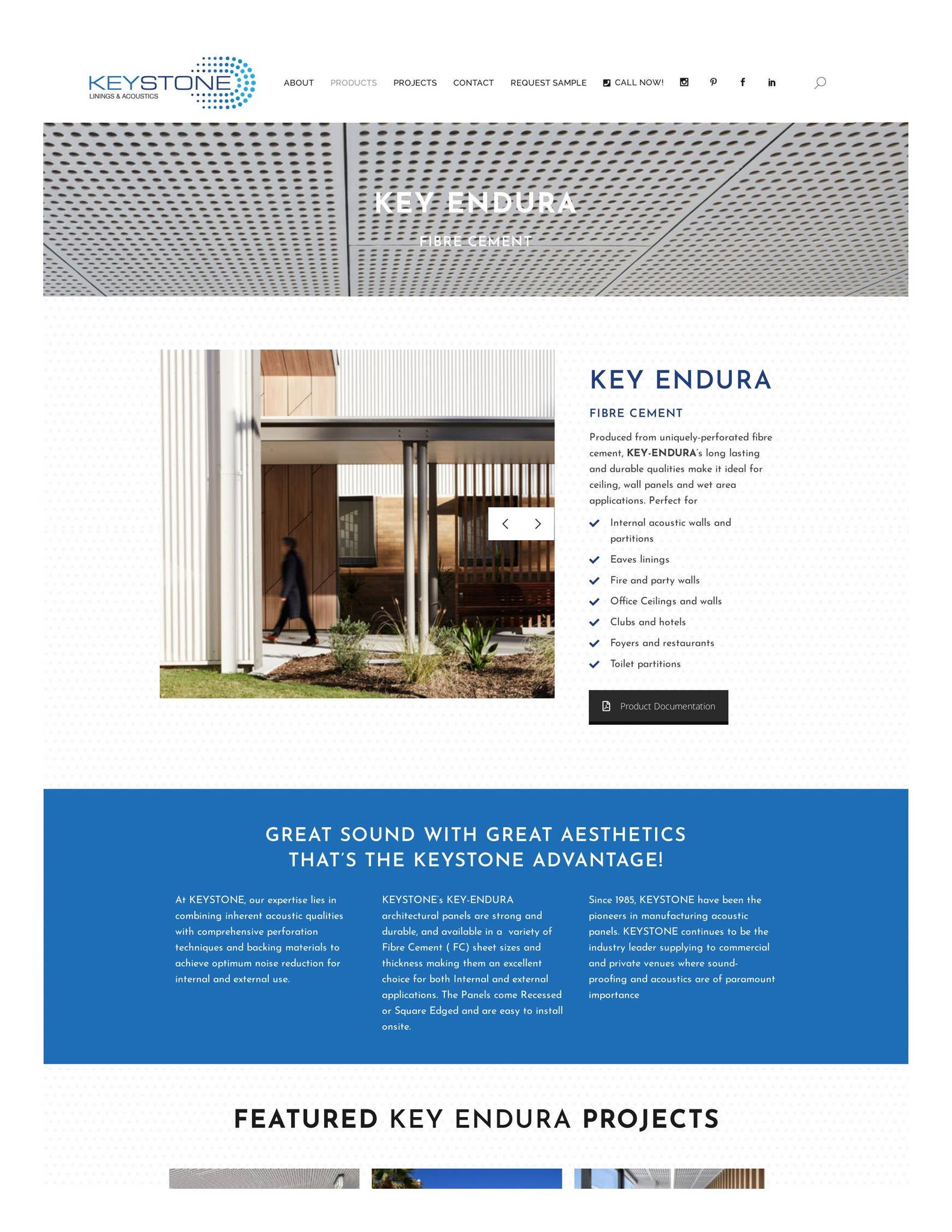 Fibre Cement FC Panels sheet- Key Endura - Keystone Linings And ...