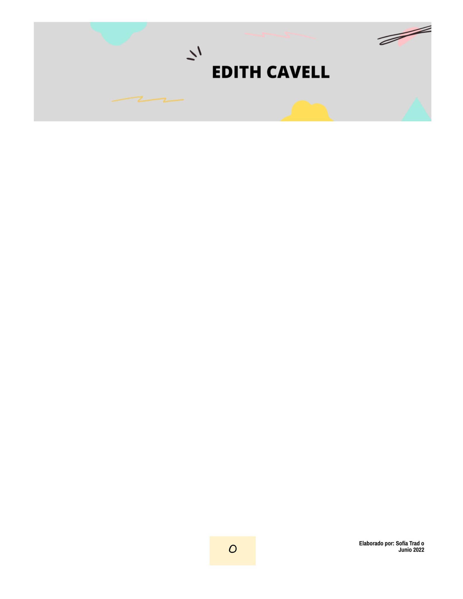 Historieta-Sofi T-Edith Cavell by Mariana Álvarez Tostado - Issuu