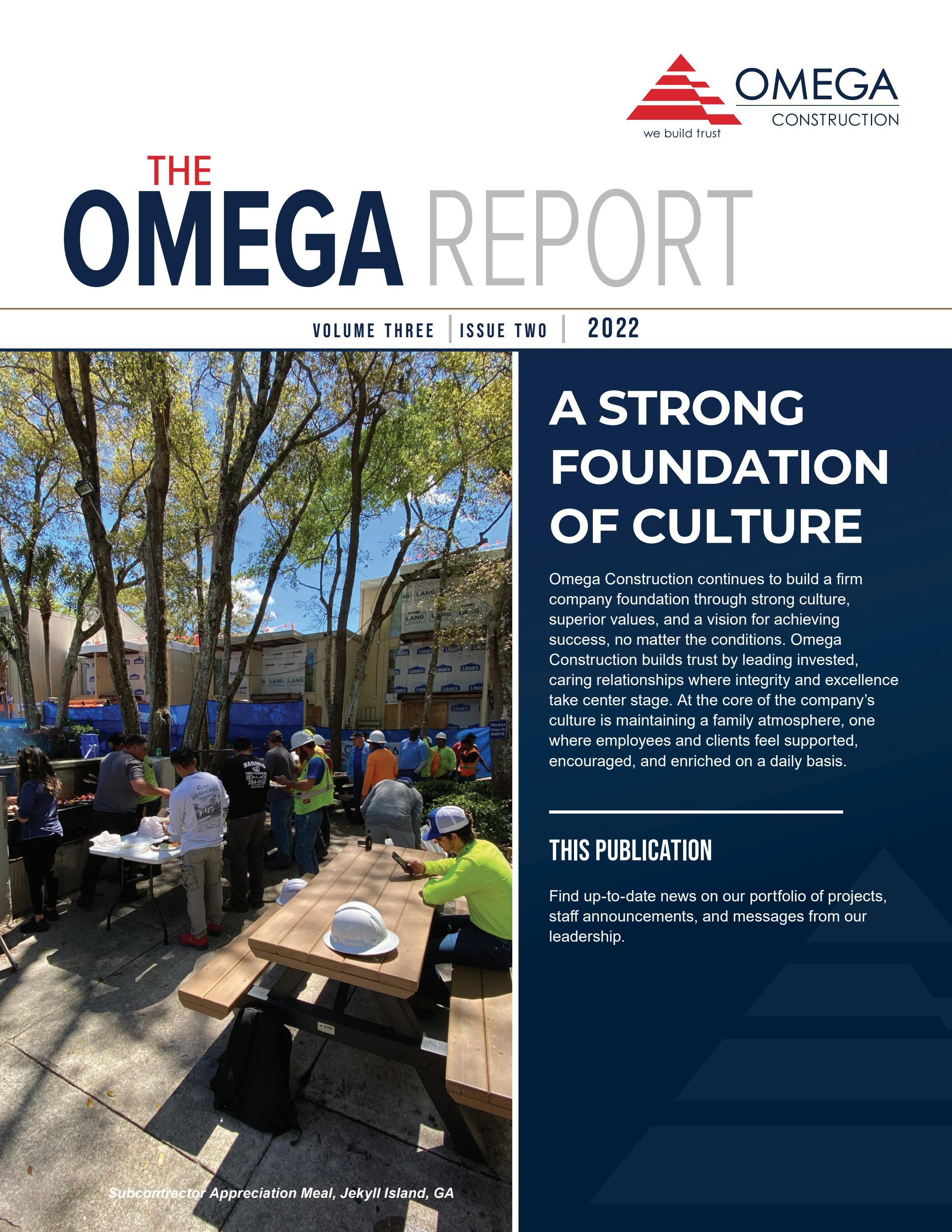 The Omega Report, Volume 3, Issue 2 by Omega Construction - Issuu
