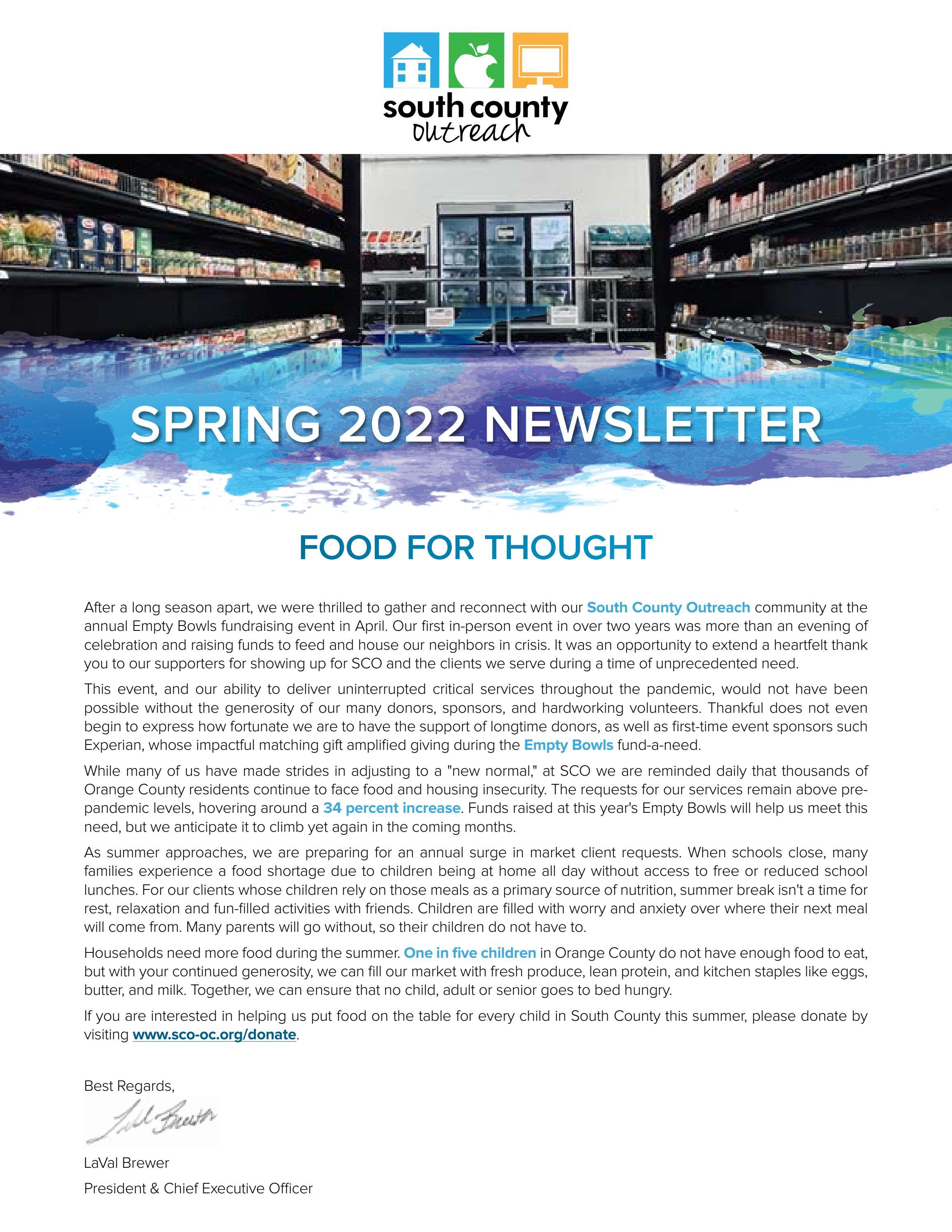 Spring 2022 by South County Outreach - Issuu