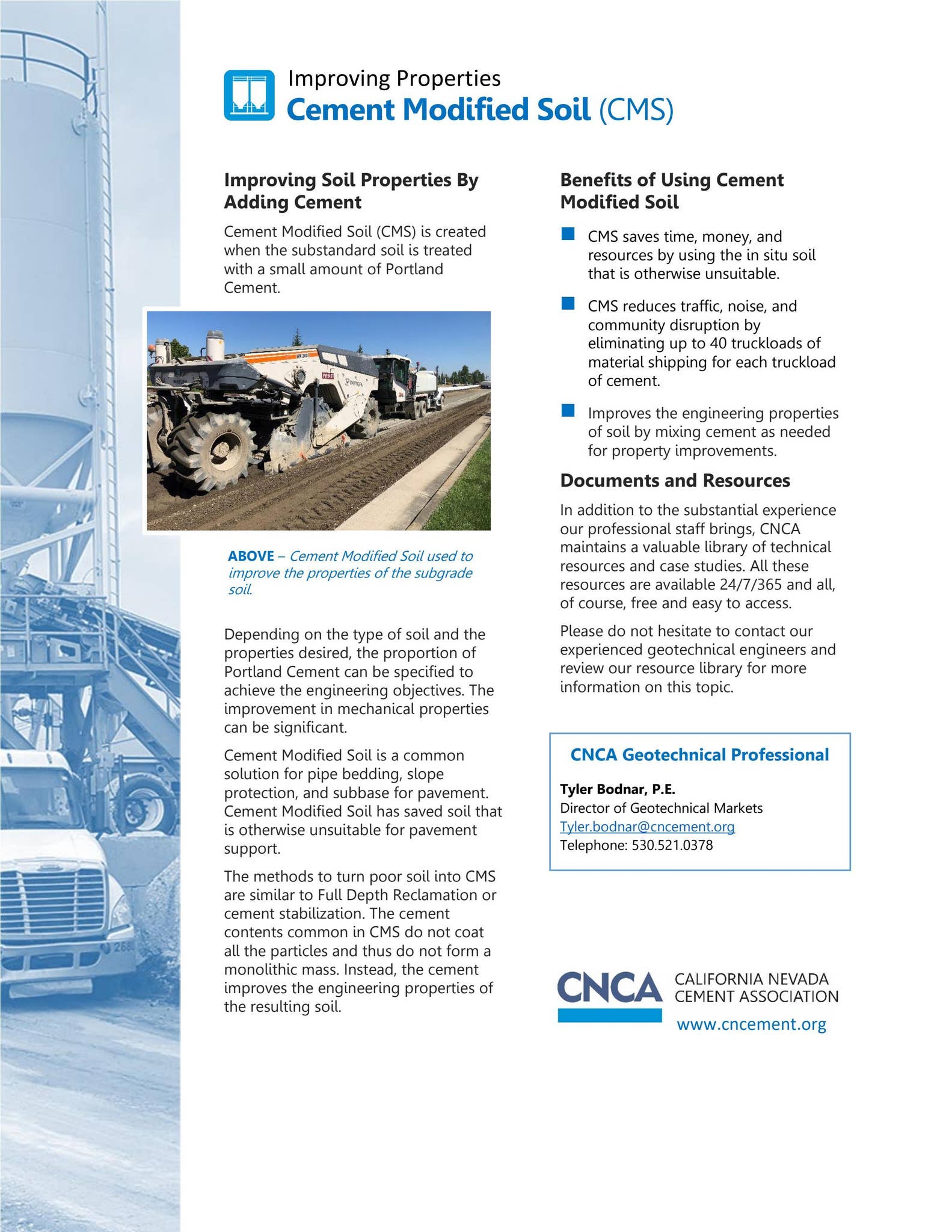 Cement Modified Soil (CMS) by California Nevada Cement Association - Issuu