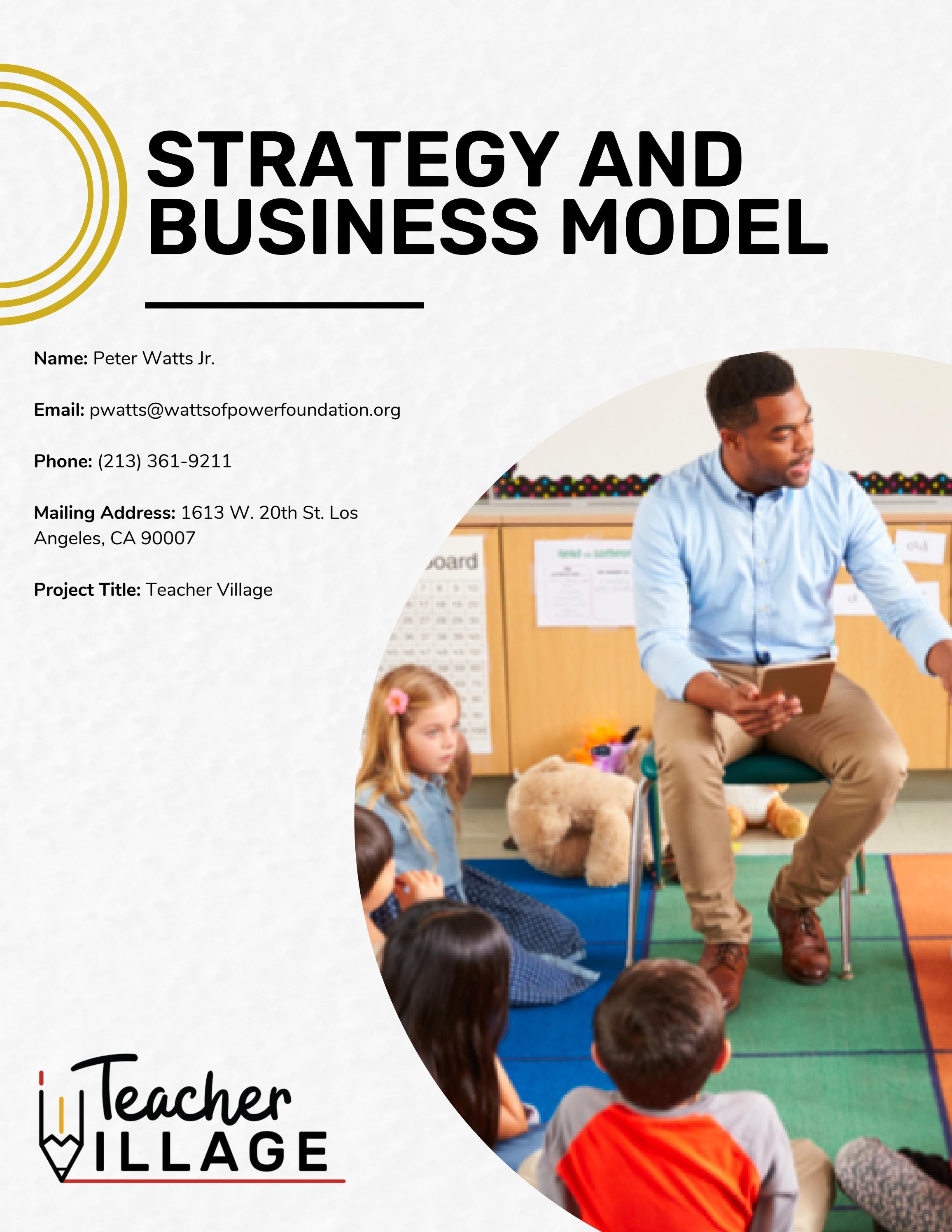 Teacher Village Overview by Peter Watts - Issuu