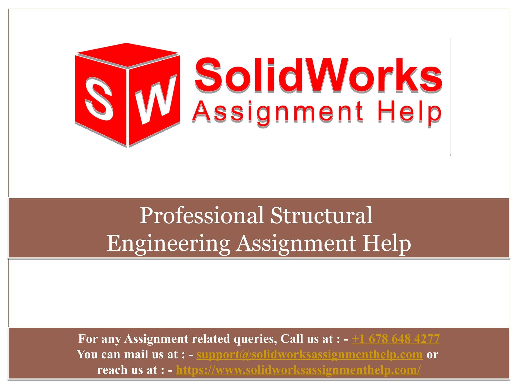 Professional Structural Engineering Assignment Help by Solidwork Assignment Help - Issuu
