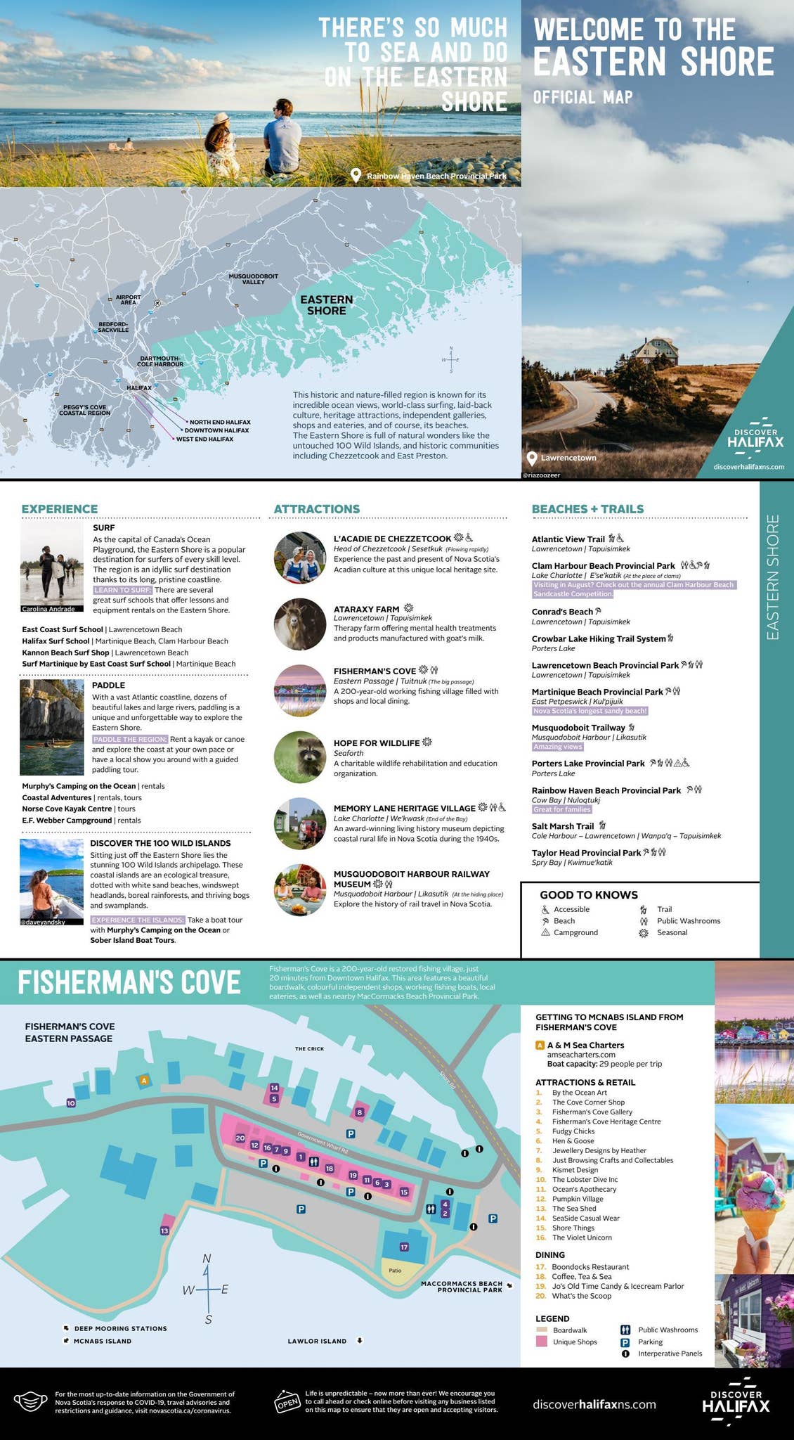 Eastern Shore Region Map 2022 by Discover Halifax - Issuu