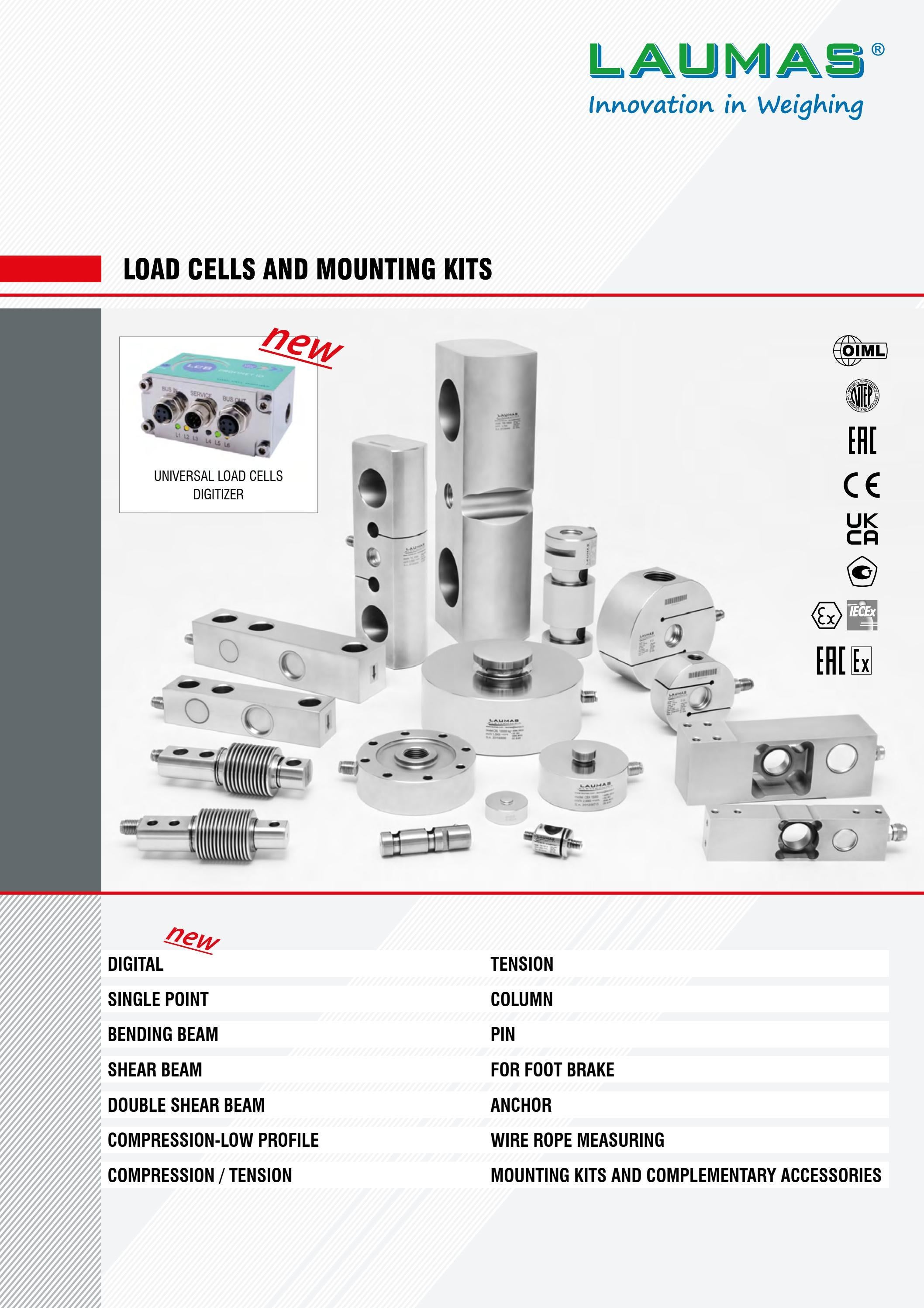 Load cells and mounting kits - condensed catalog (en) by LAUMAS ...