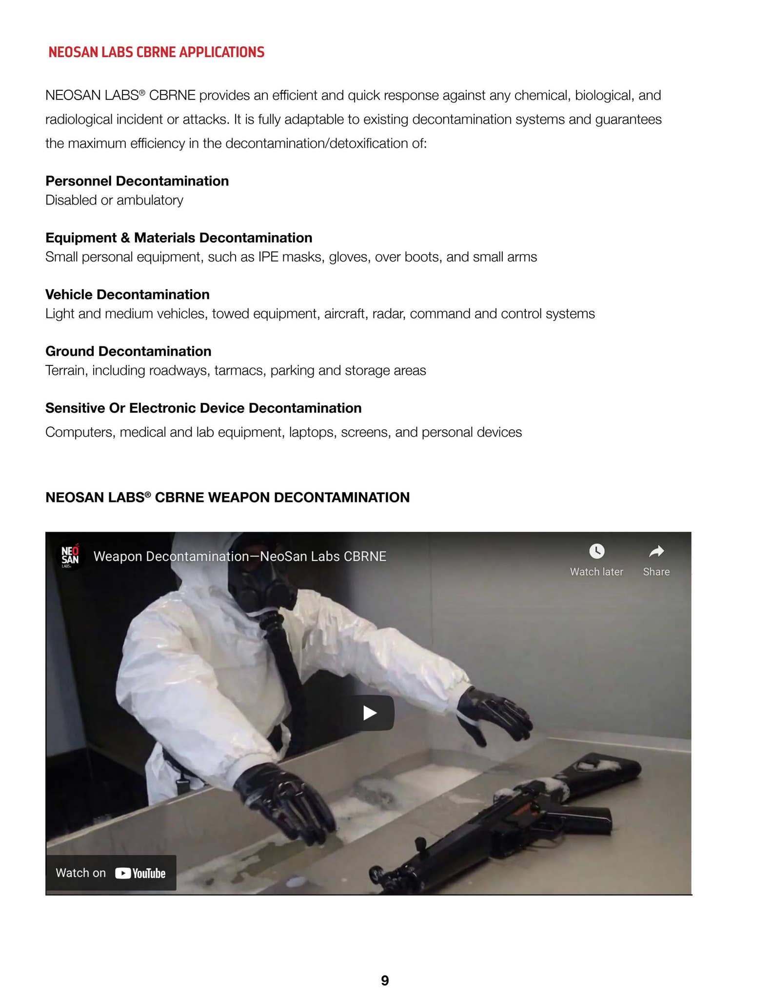 NeoSan Systems Military Grade Decontamination by NeoSanLabs - Issuu