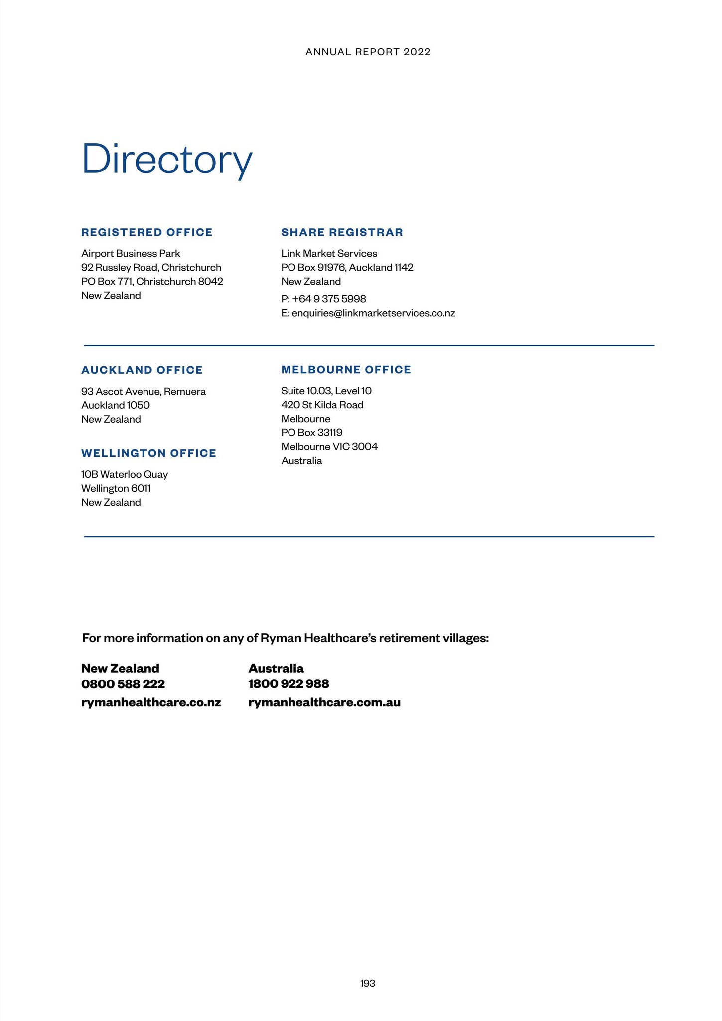 Ryman Healthcare Annual Report 2022 by Ryman Healthcare Ltd - Issuu
