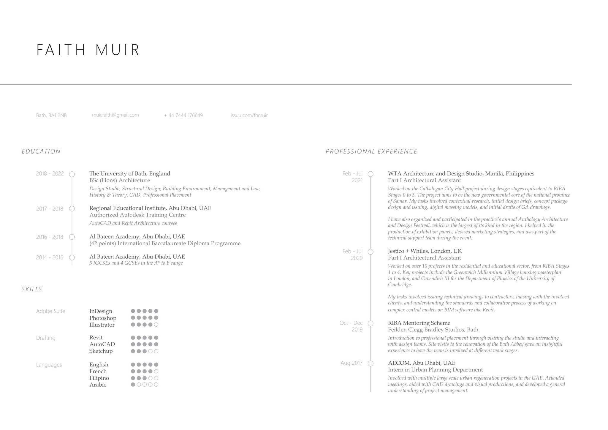 CV 2022 by Faith Muir - Issuu