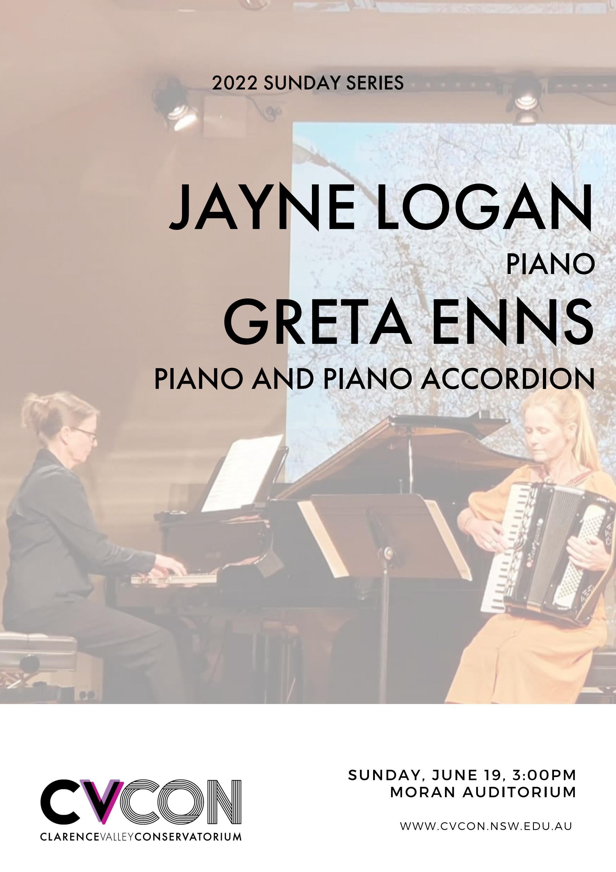 Greta Enns and Jayne Logan Sunday Series Programme by Clarence Valley Conservatorium - Issuu