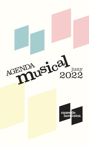 Agenda musical - Juny 2022 (class exercise) by Javi Martínez Córdoba ...