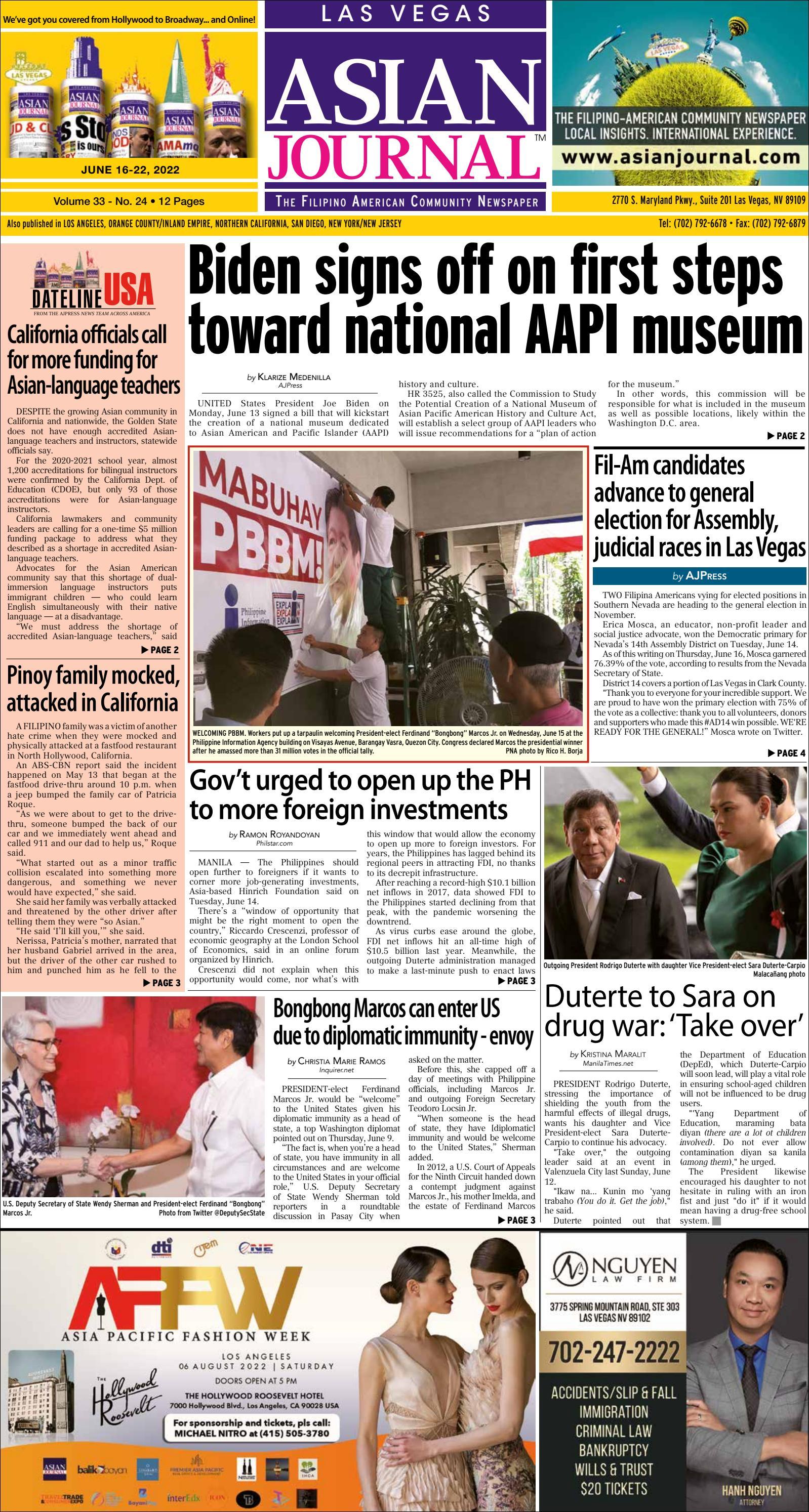 061622 - Las Vegas Edition by Asian Journal Community Newspapers - Issuu