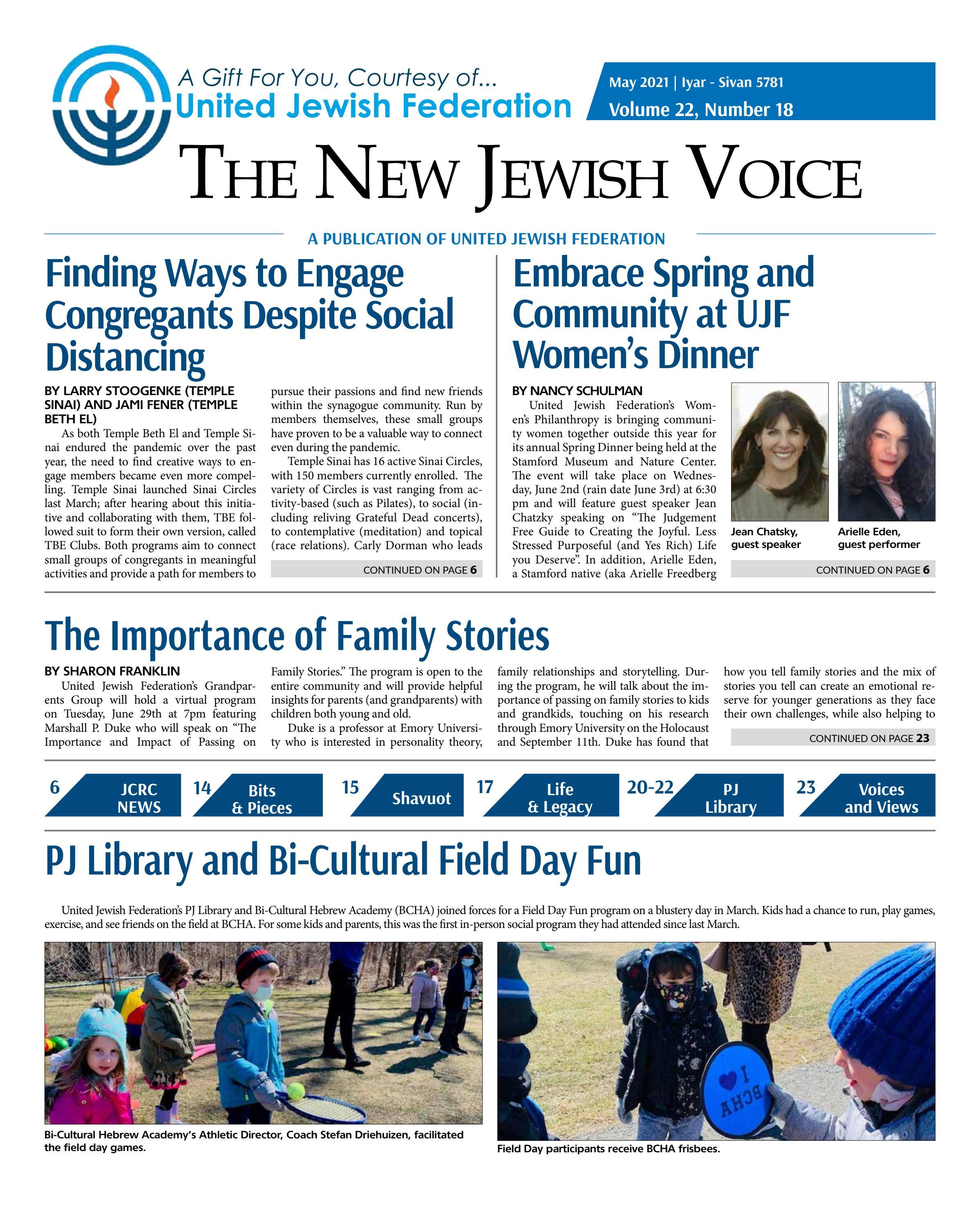 New Jewish Voice - May 2021 by Jewish Link Marketing Solutions - Issuu
