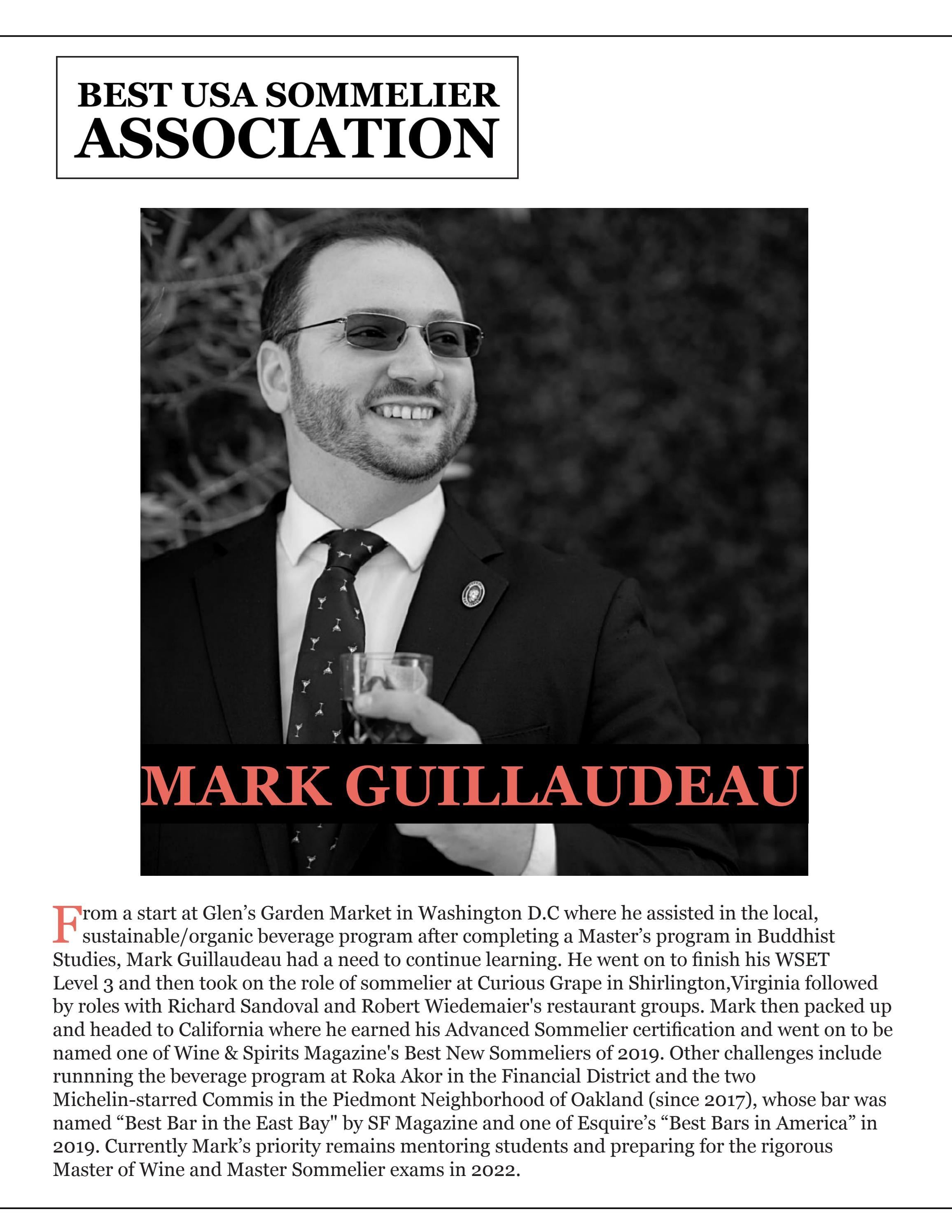 Best USA Sommelier Winner BIO by gregoryvine - Issuu