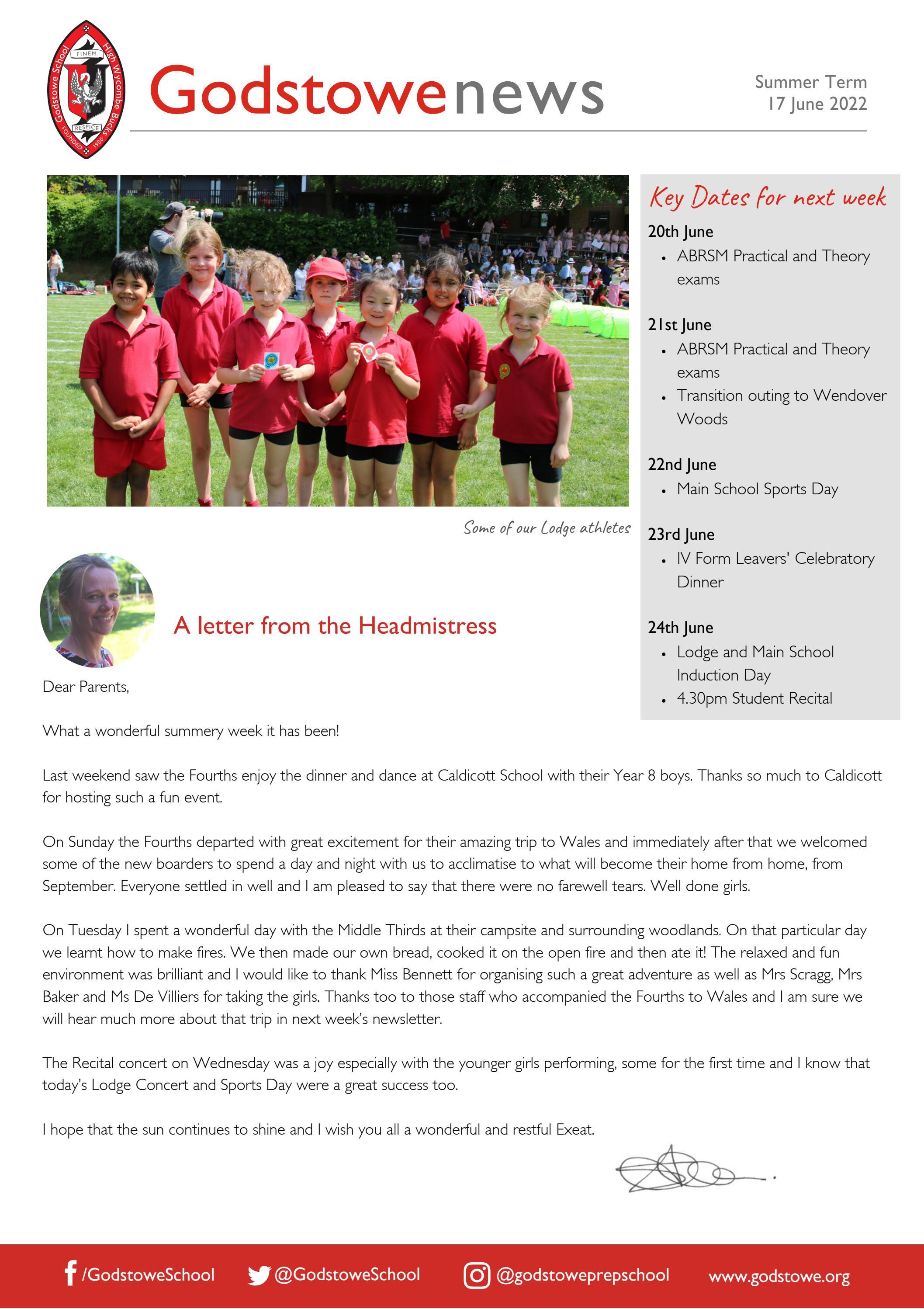 Godstowe News: Summer Term 17/6 by GodstowePrep - Issuu