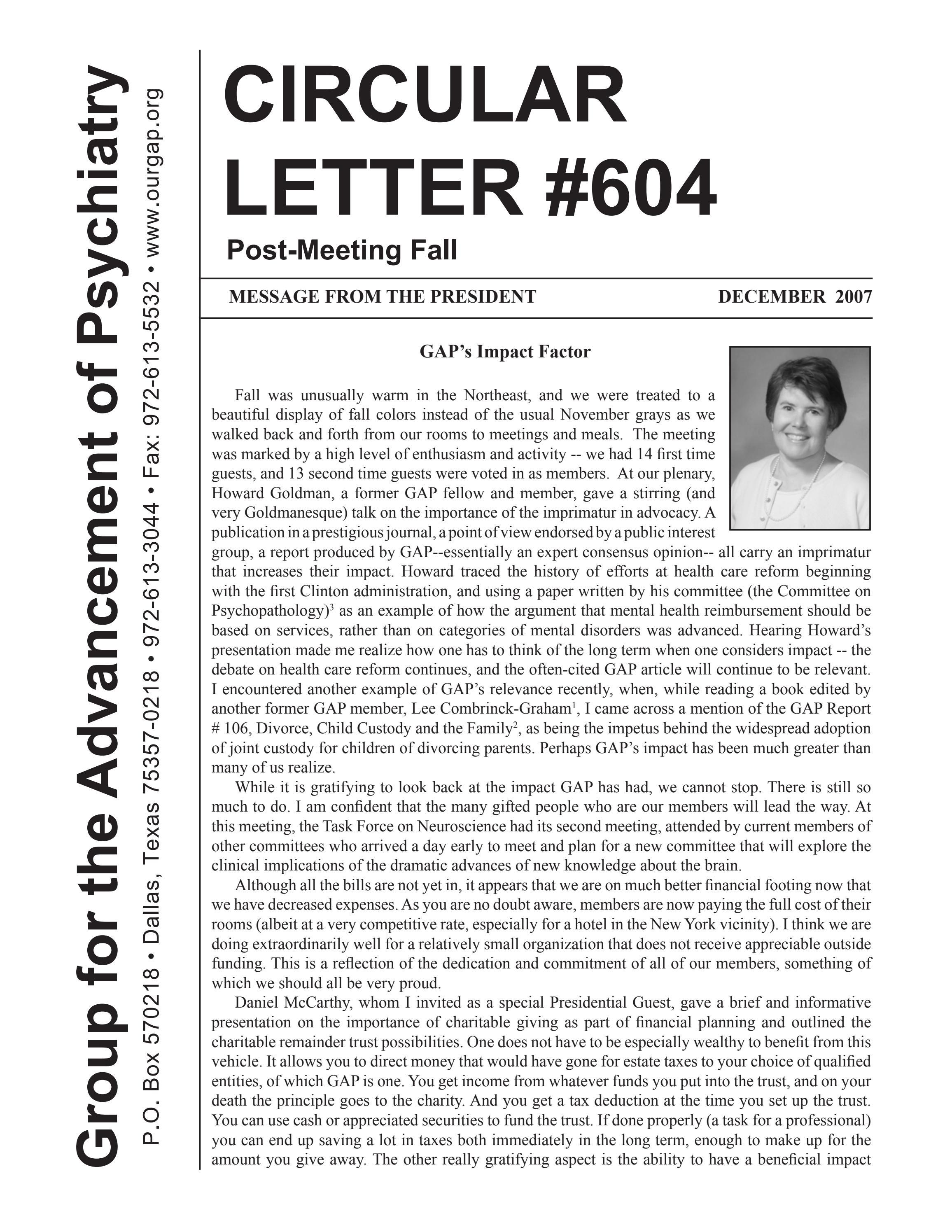 Circular Letter #604 by Elizabeth Alexander - Issuu