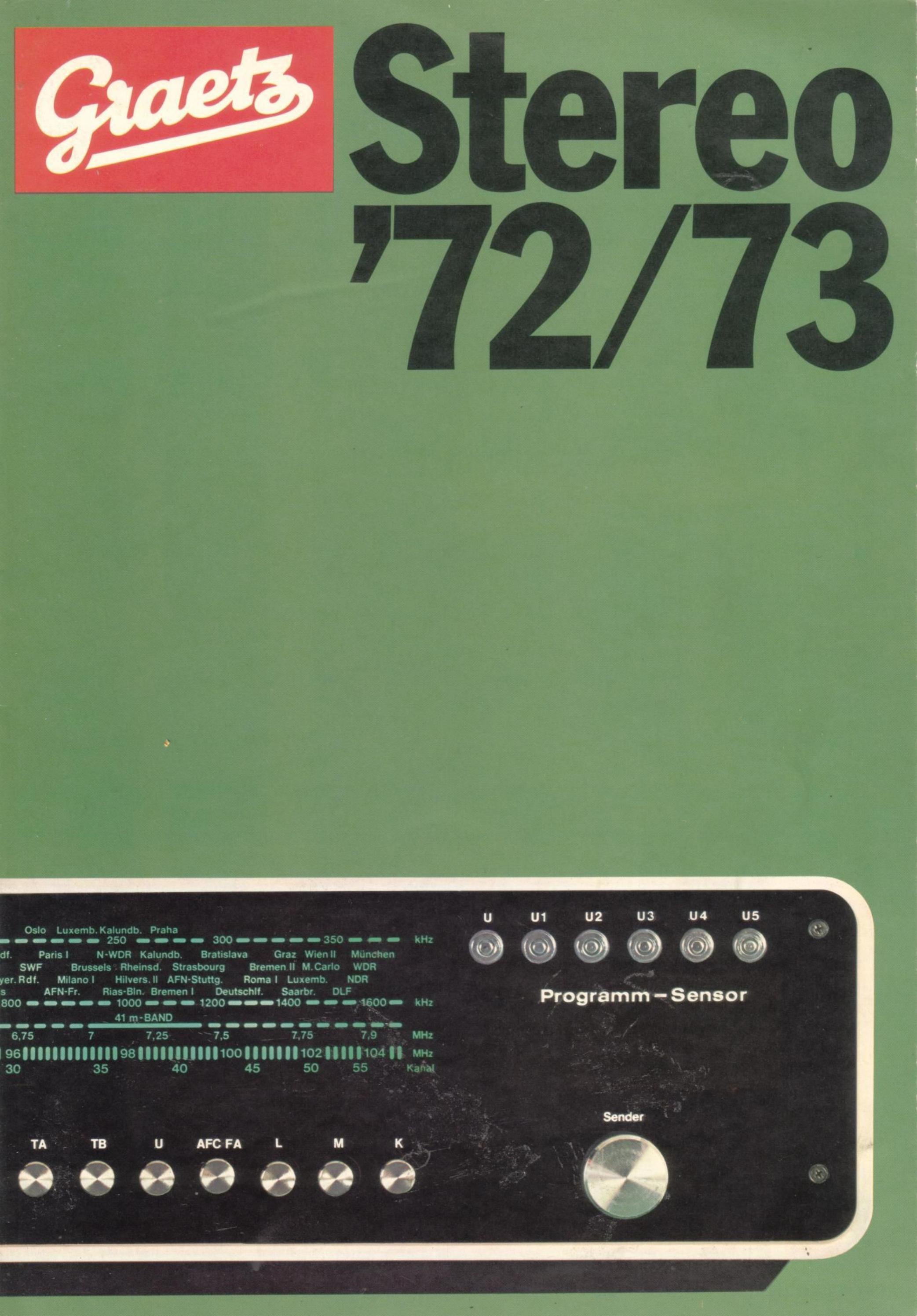 Graetz 1972-73 Stereo by Alex Chernyak - Issuu