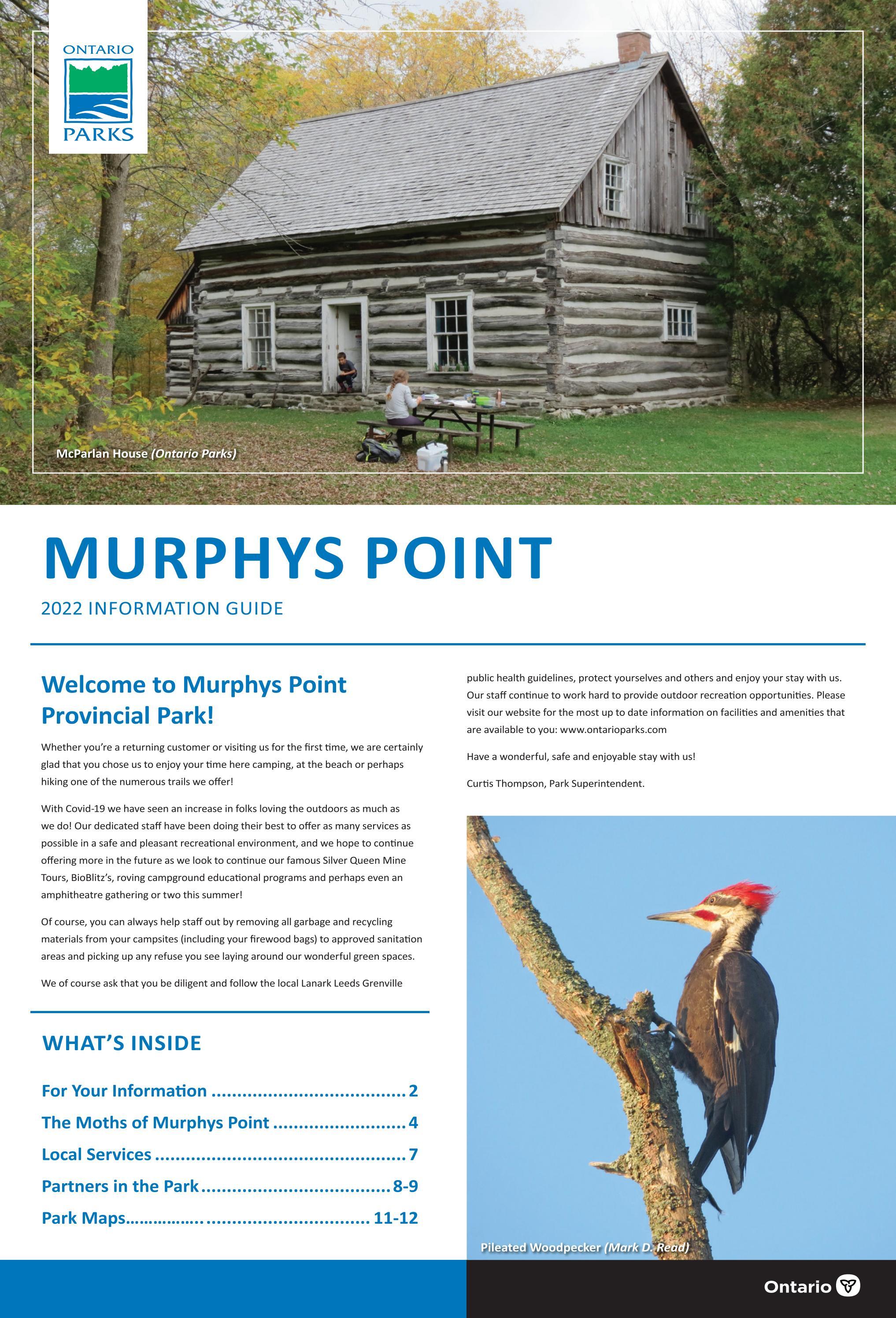 Murphys Point Provincial Park Info Guide 2022 by Willow Publishing - Issuu