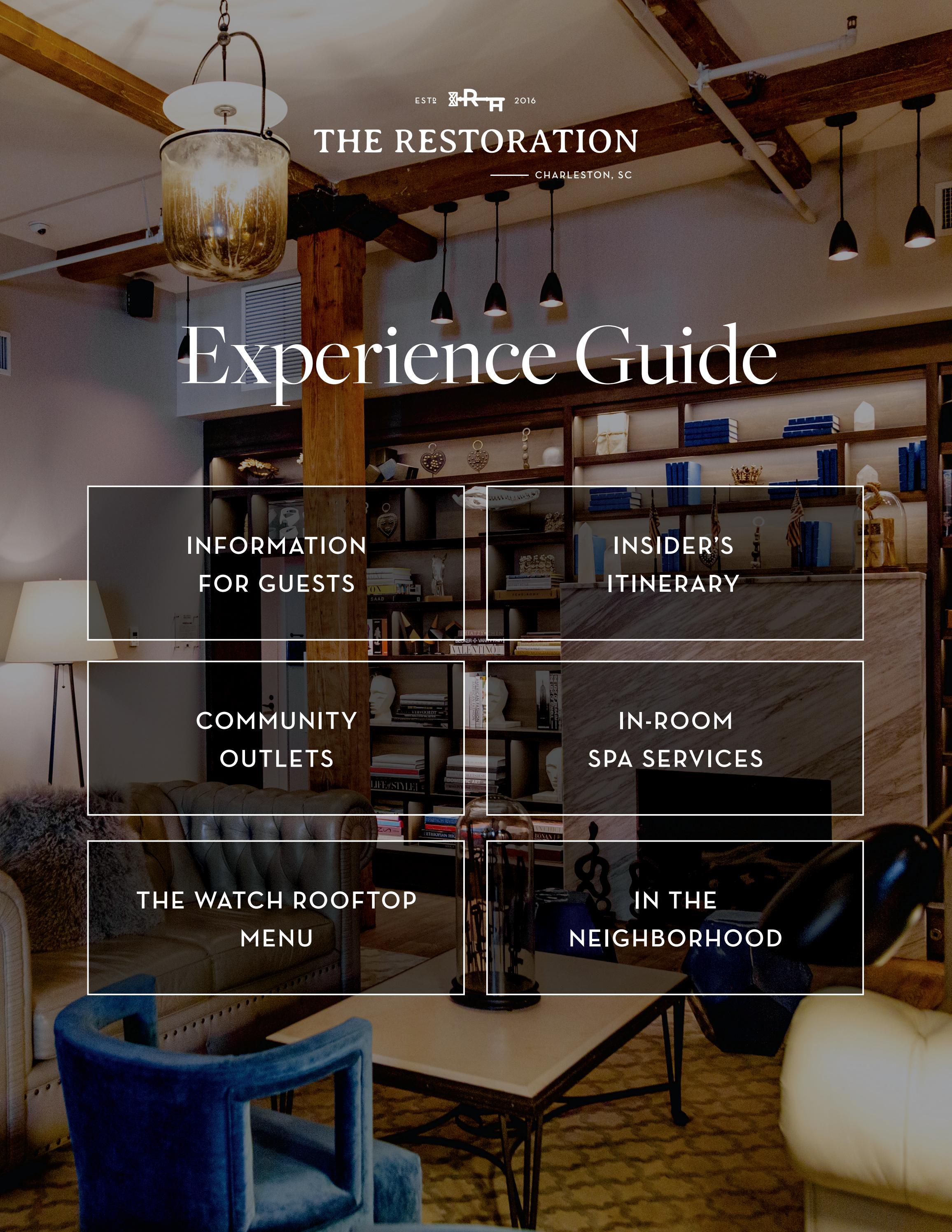 Experience Guide by The Restoration Hotel - Issuu