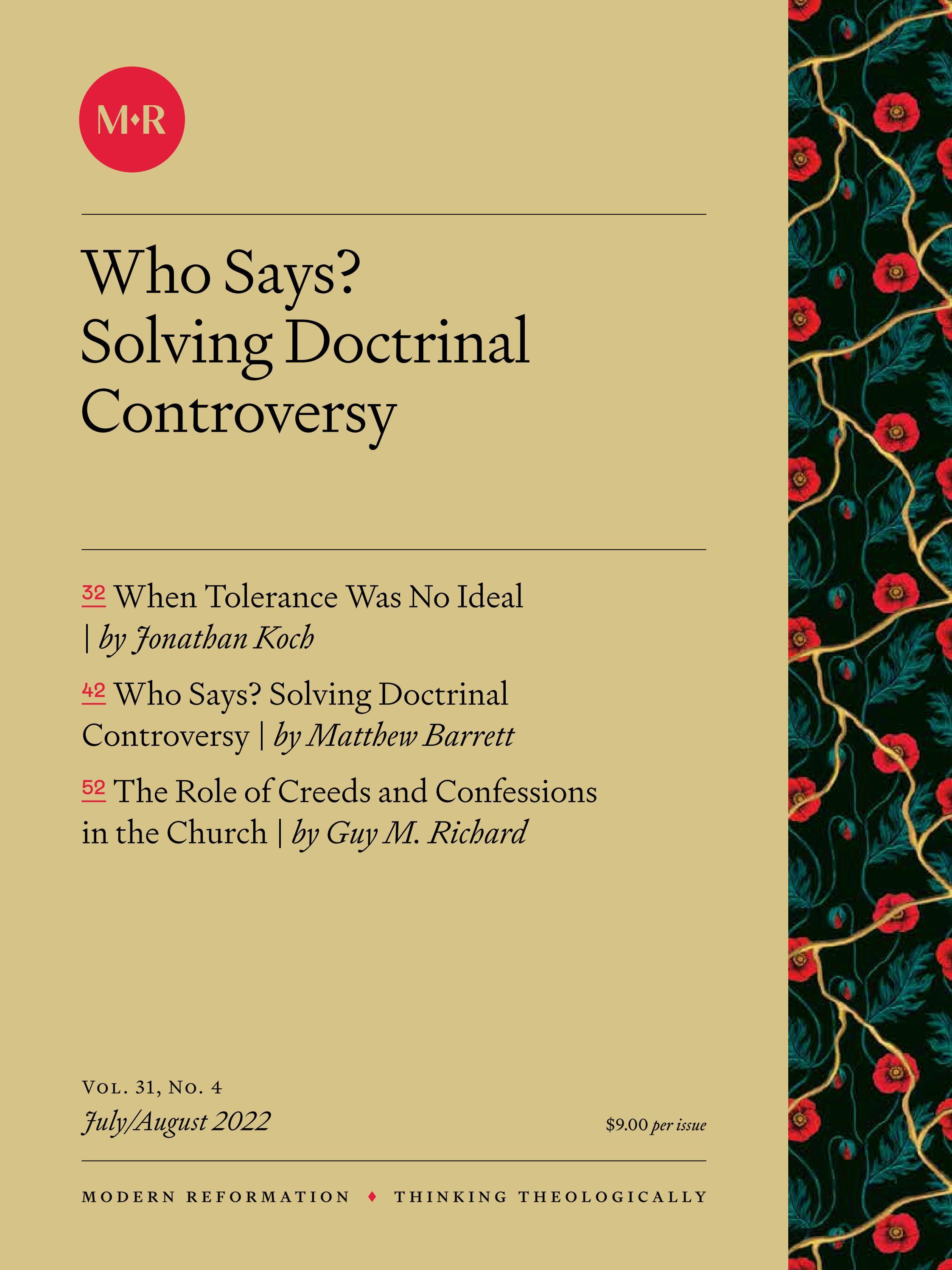 Who Says? Solving Doctrinal Controversy by Modern Reformation - Issuu