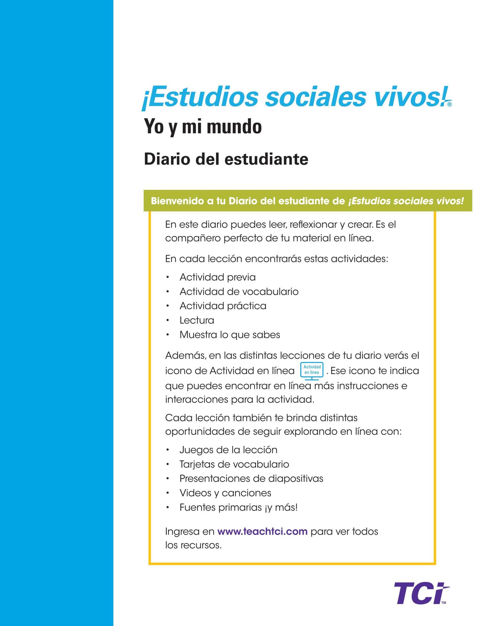 Me and My World - Unit Overviews (Spanish) by Teachers' Curriculum ...