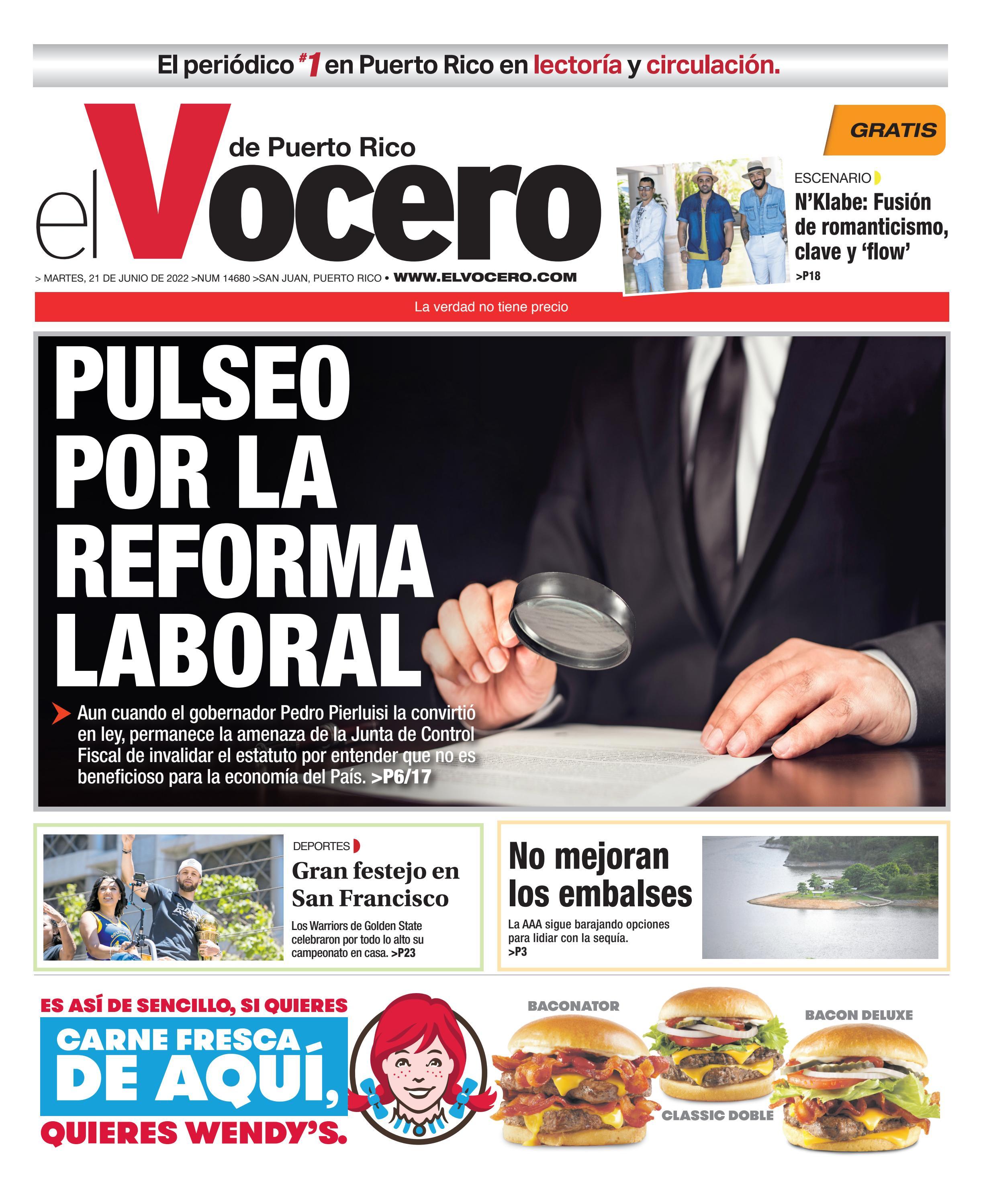 El Vocero edición 21 de junio de 2022 by El Vocero de Puerto Rico - Issuu