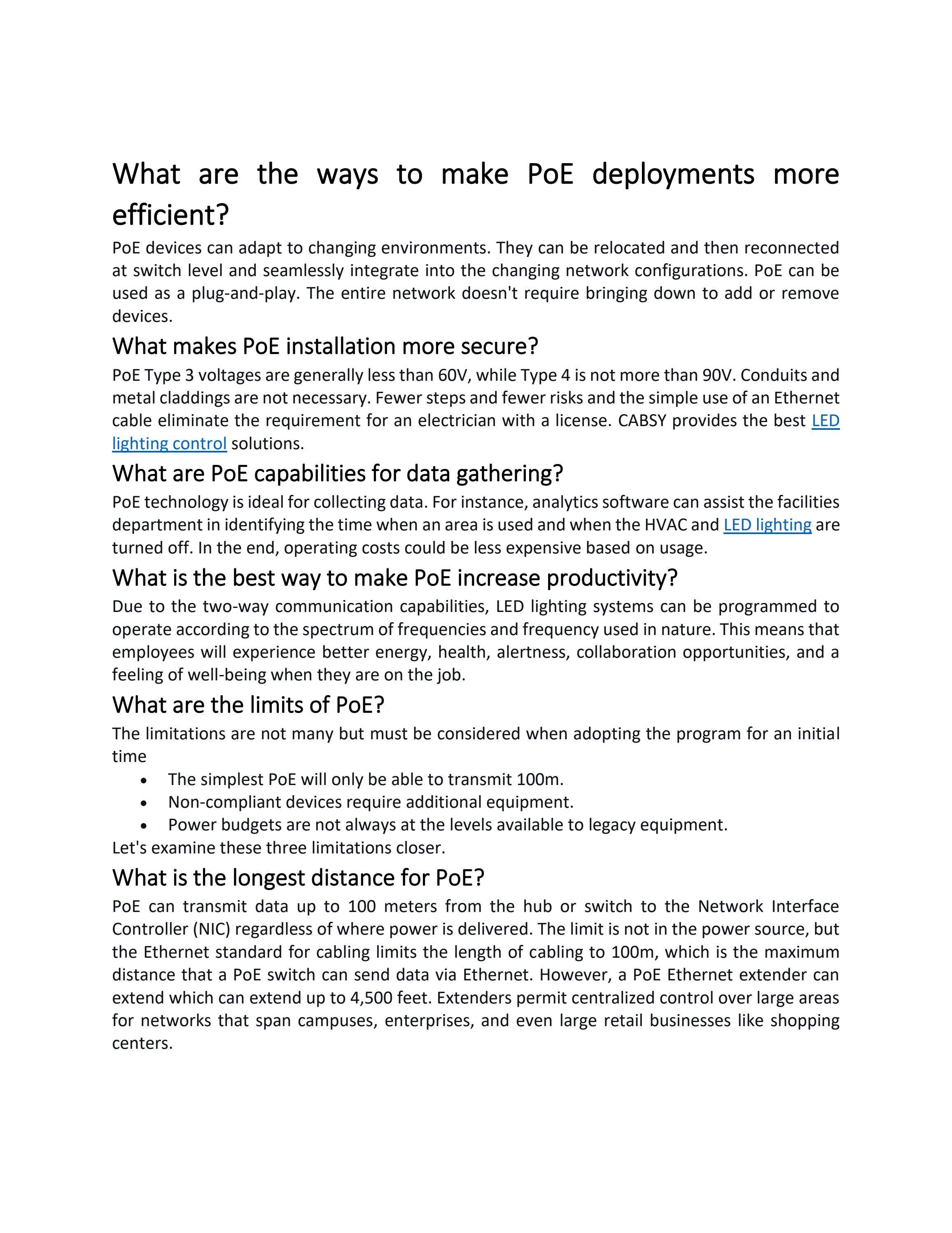 What are the ways to make PoE deployments more efficient? by jason rany ...