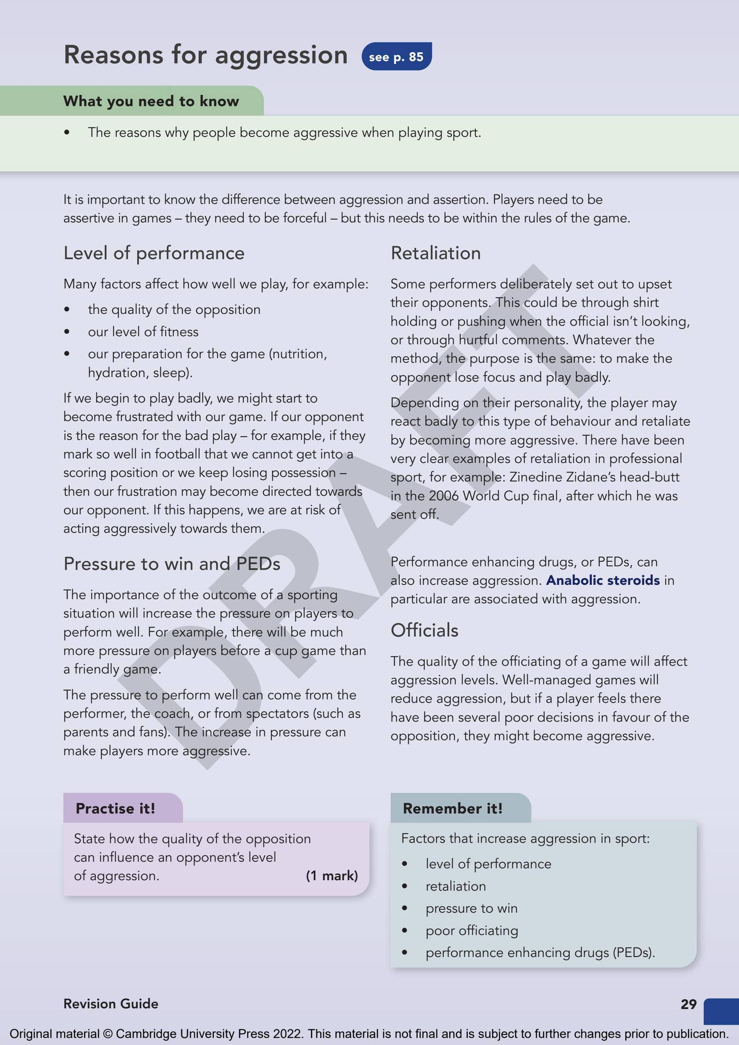 Cambridge Nationals Sport Science Revision Guide Sample by Cambridge ...