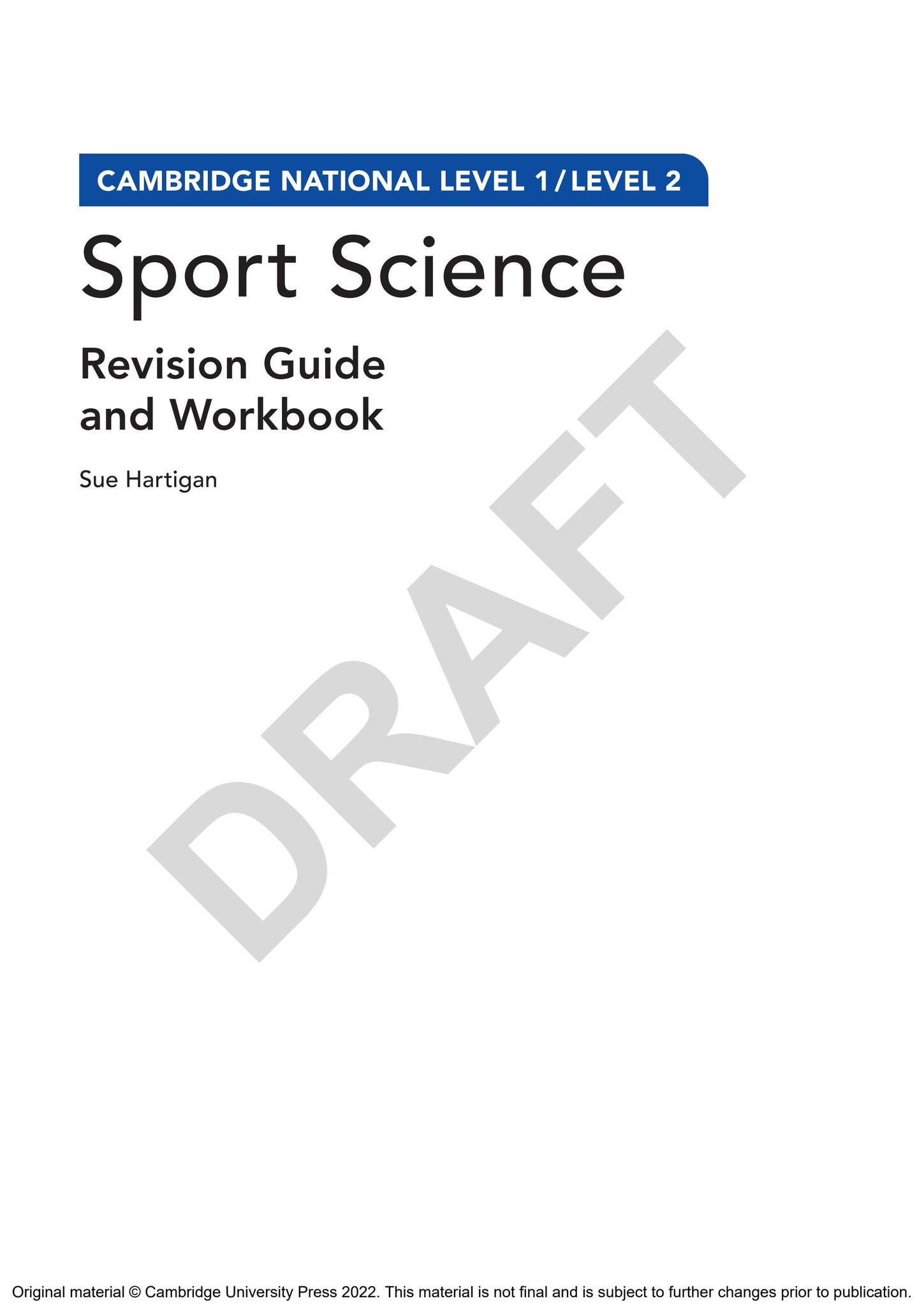 Cambridge Nationals Sport Science Revision Guide Sample by Cambridge ...