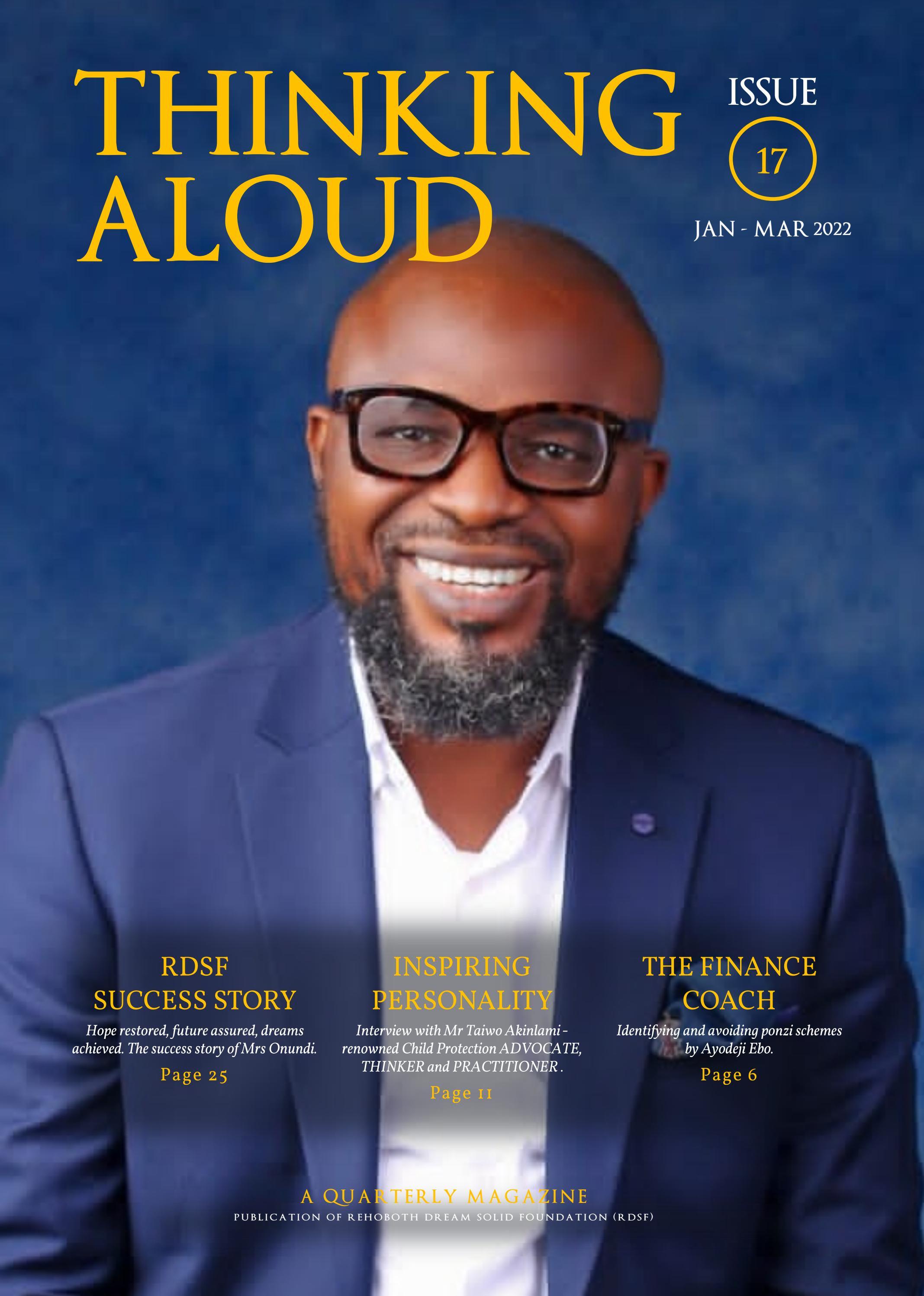 Thinking Aloud Magazine: Jan-Mar 2022 by Thinking Aloud Magazine - Issuu