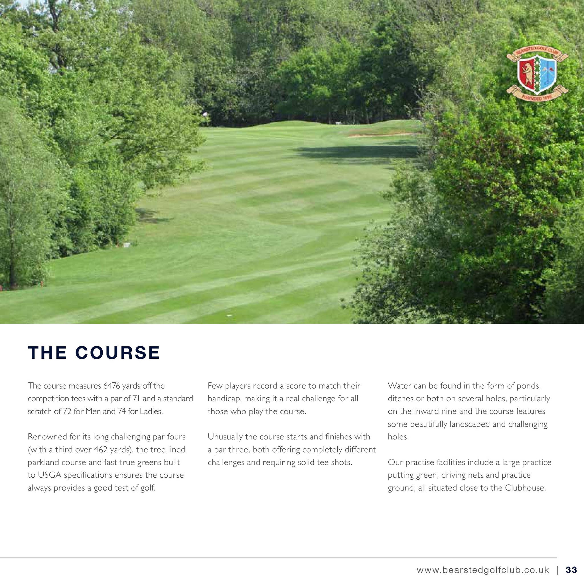 Bearsted Golf Club Official Brochure 2022 - 2023 by Ludis - Issuu