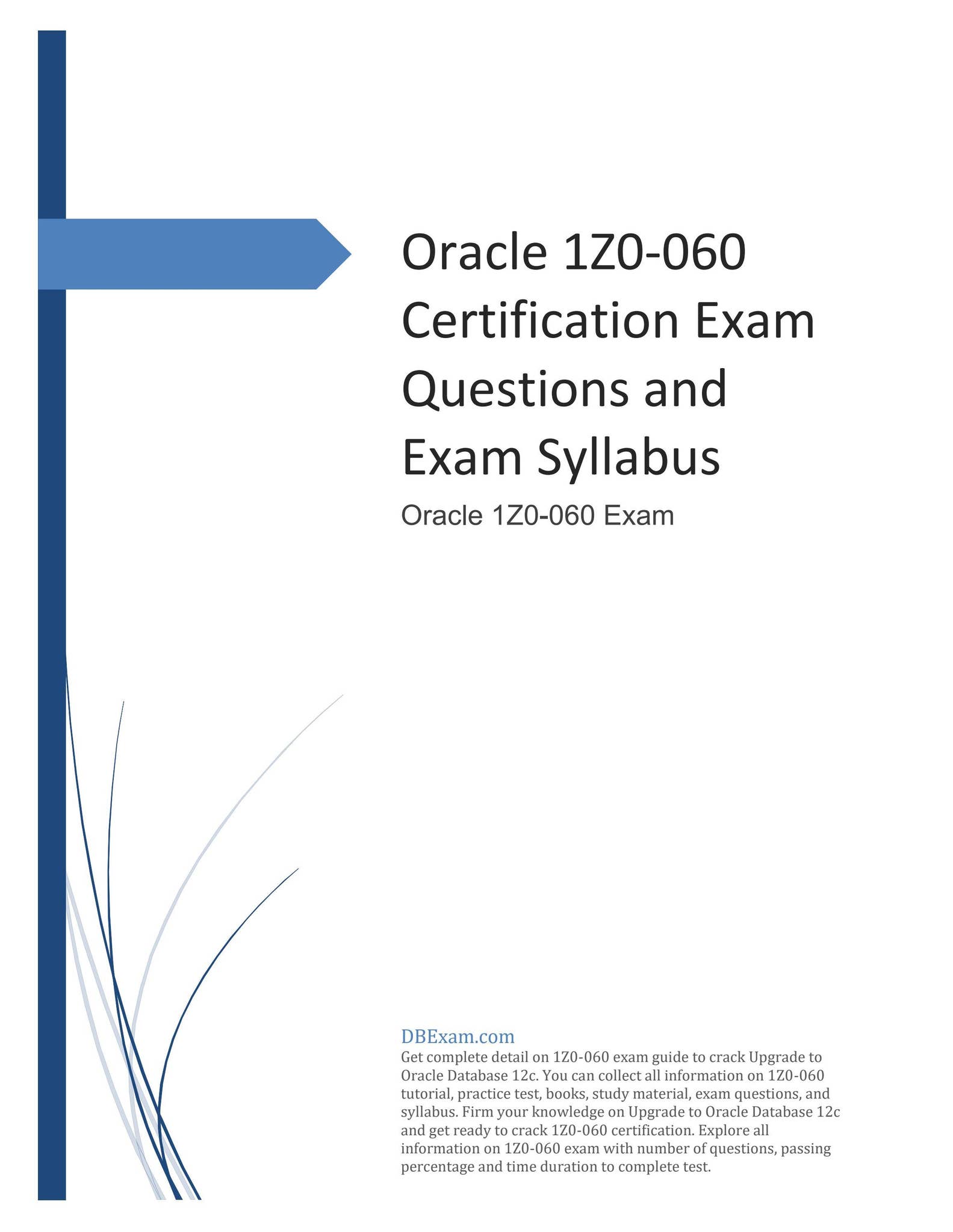 [2022] Oracle 1Z0-060 Certification Exam Questions and Exam Syllabus ...
