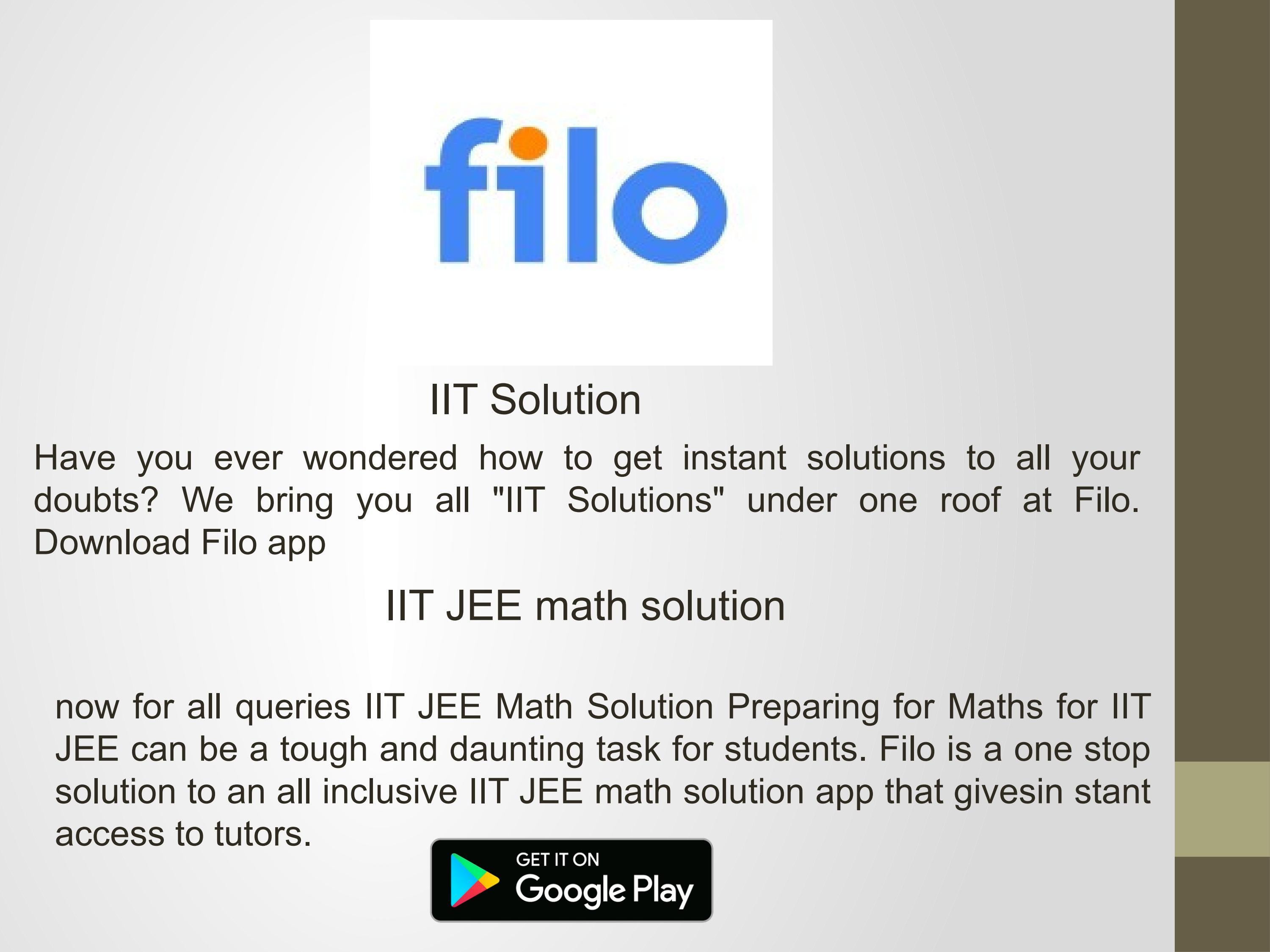 Maths Solution App By Filo App Issuu