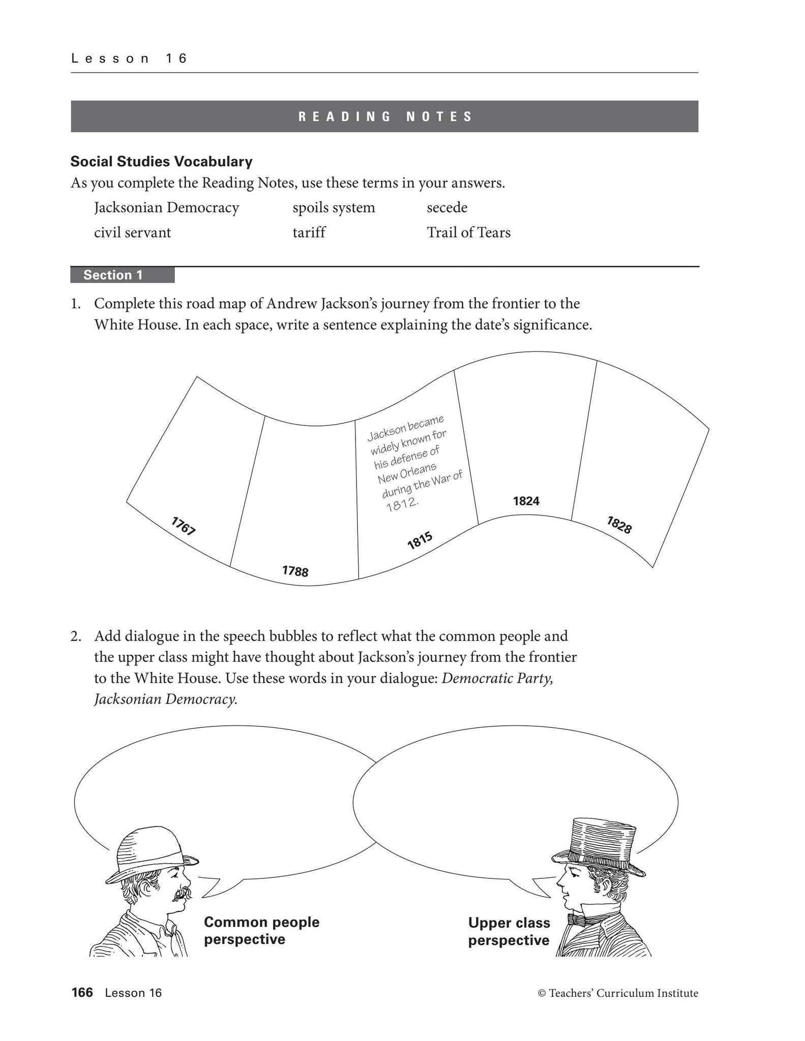 Jacksonian Democracy_ISN_Section 1 by Teachers' Curriculum Institute ...