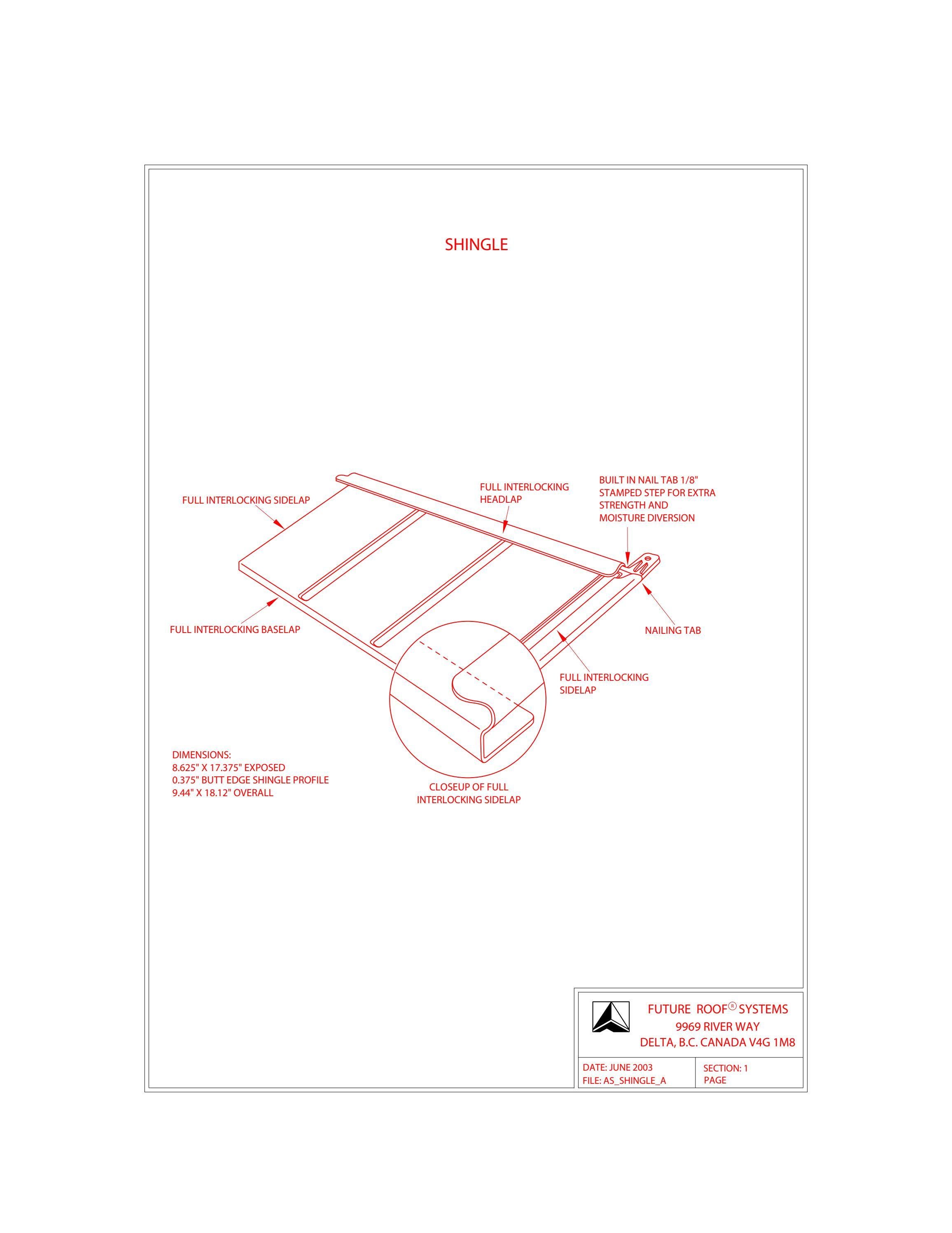CAD Details Future Roof Shingle by Interlock Metal Roofing - Issuu