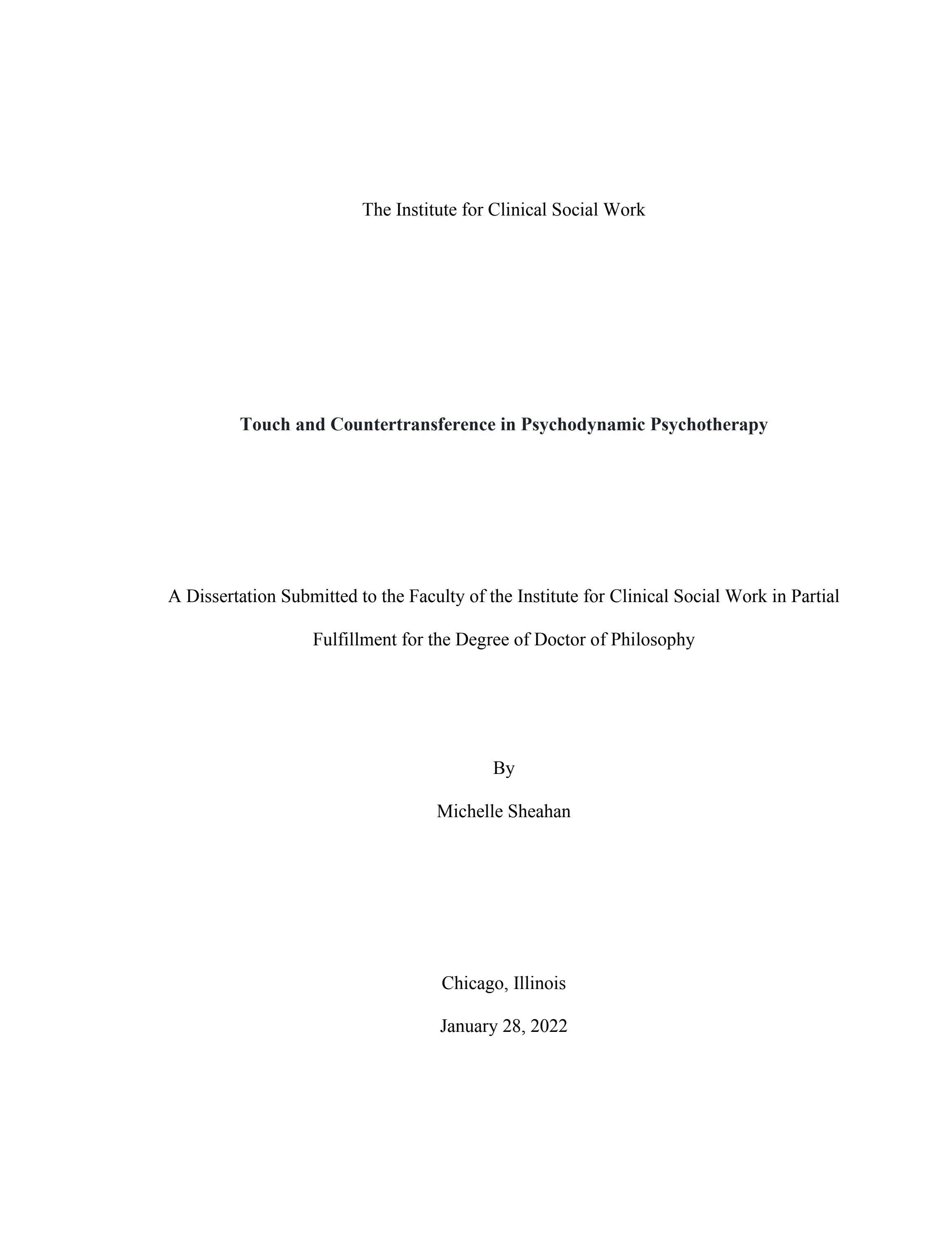 Sheahan dissertation by ICSW - Issuu