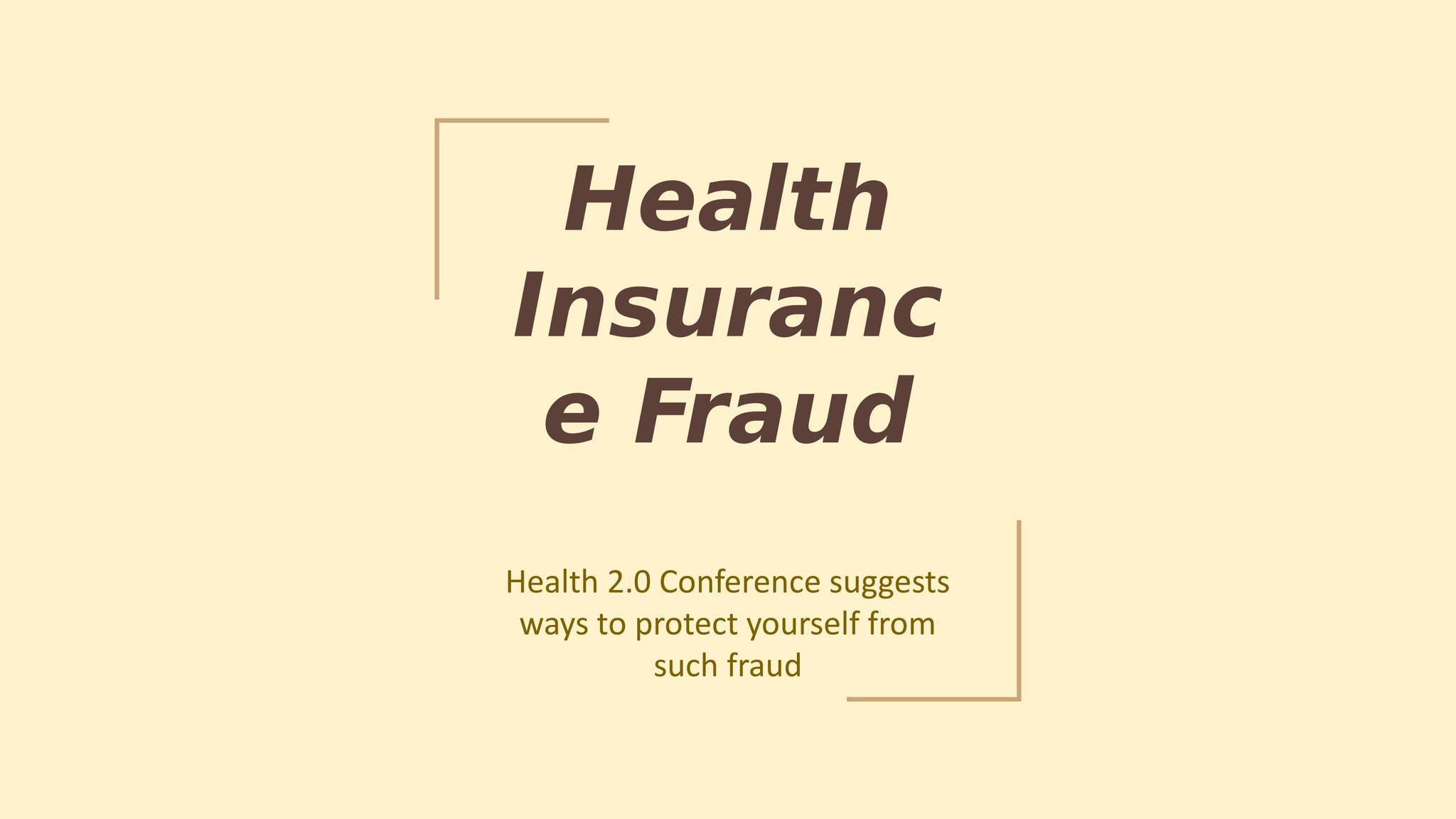 Health Insurance Fraud | Health 2.0 Conference suggests ways to protect ...