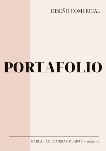 PORTAFOLIO - KARLA MERAZ by Paola Meraz - Issuu