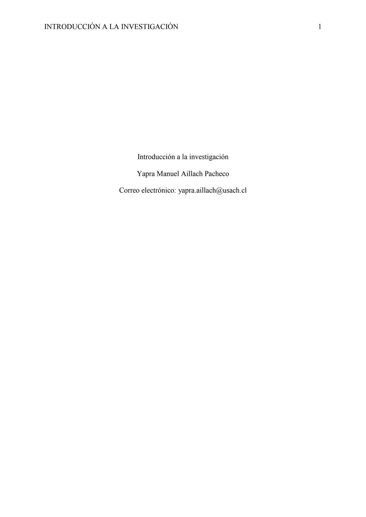 Artículo Introducción a la Investigación. by Yapra Aillach Pacheco - Issuu