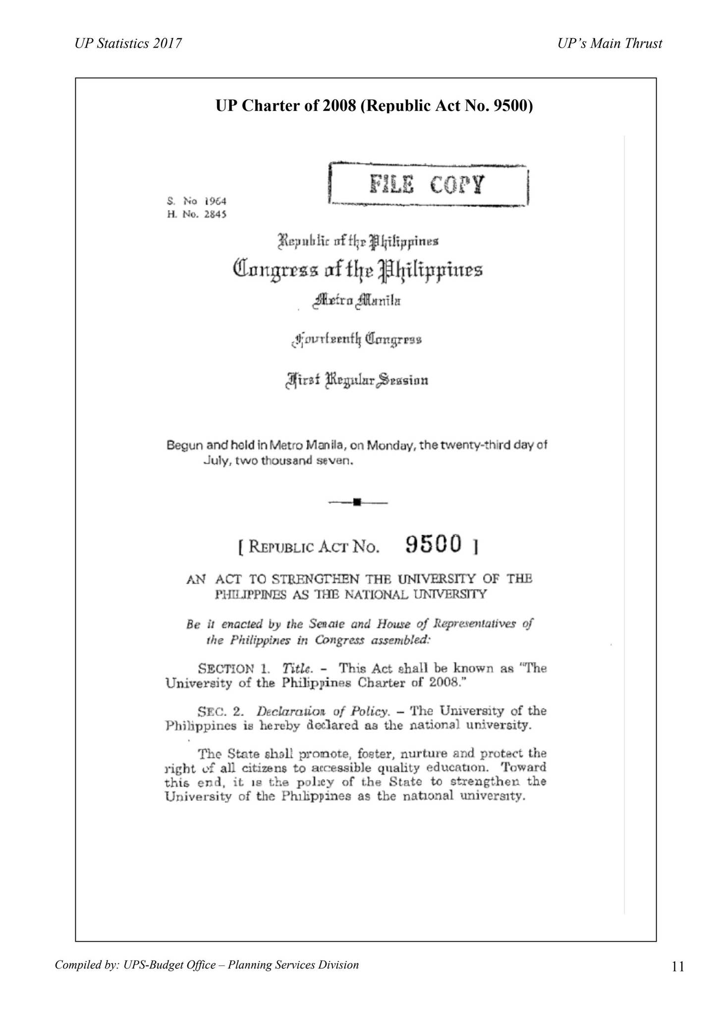 UP Statistics 2017 by University of the Philippines - Issuu