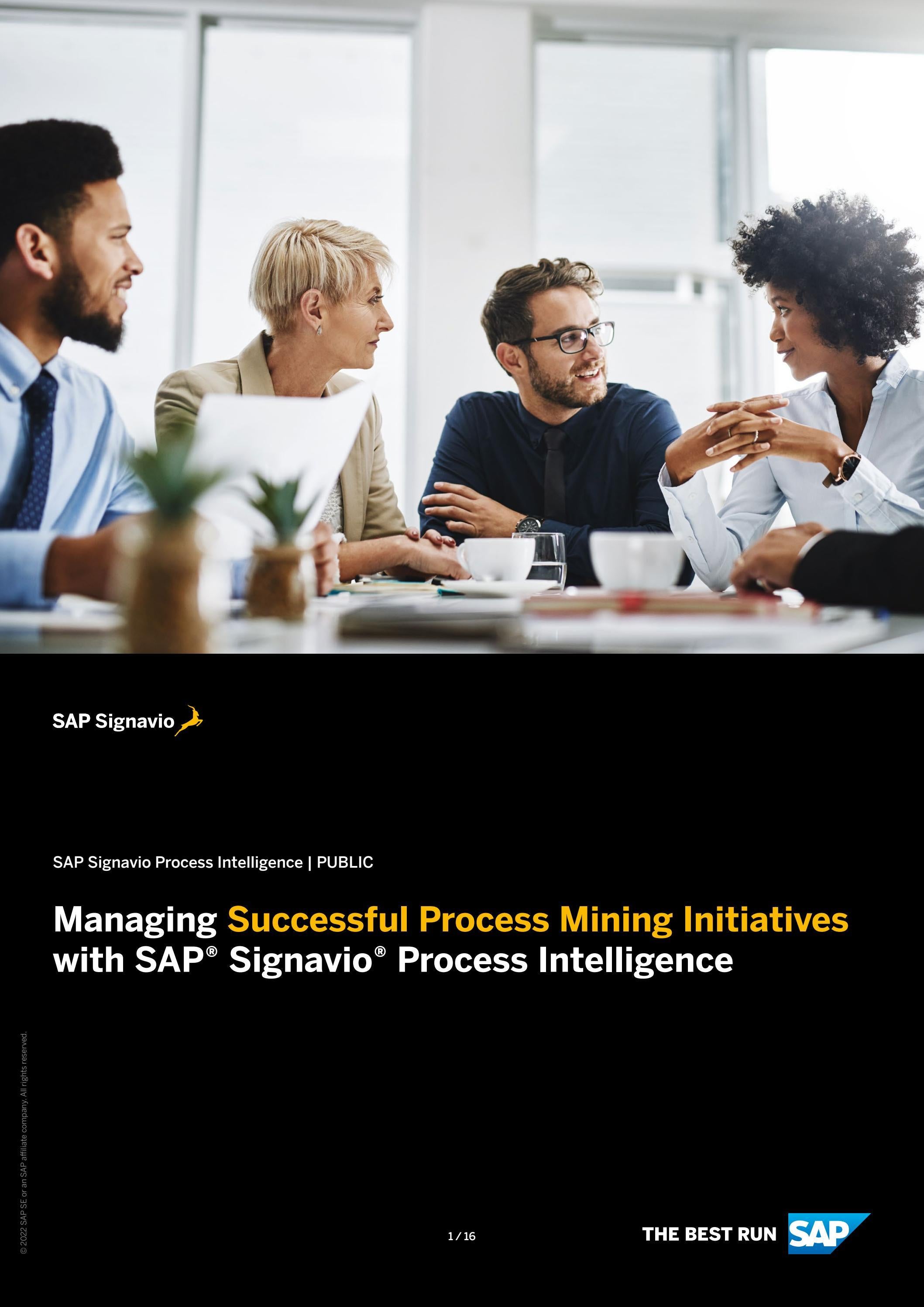 Managing Successful Process Mining Initiative with SAP Signavio Process ...