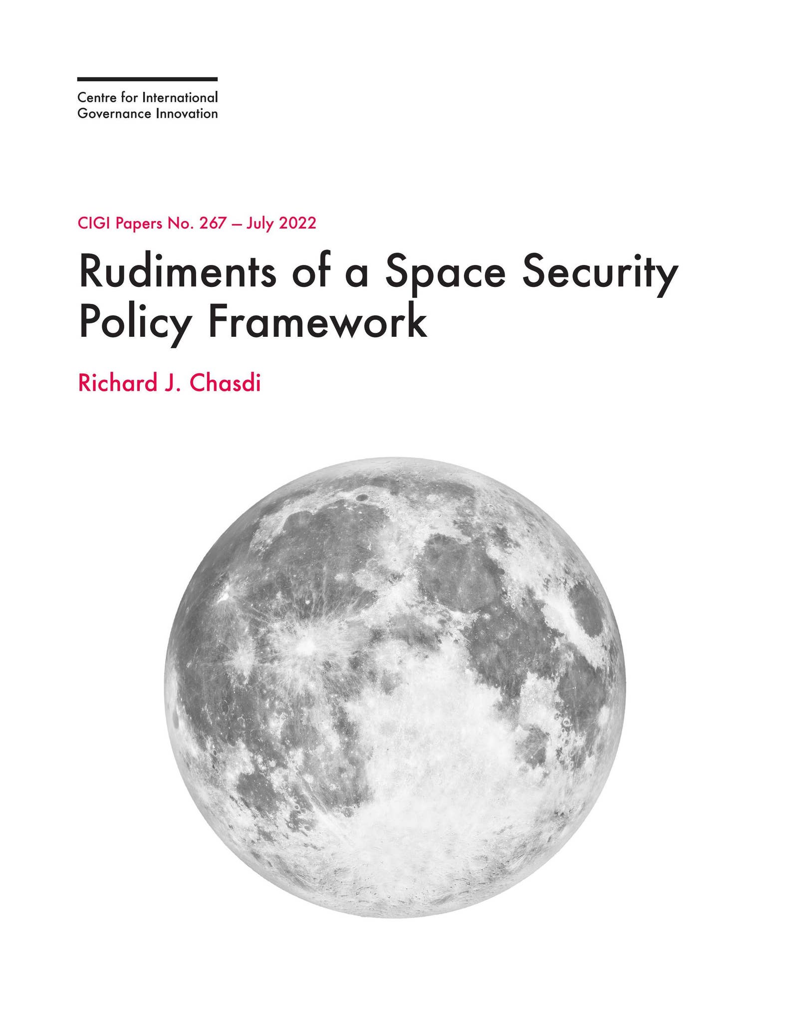 Rudiments of a Space Security Policy Framework by Centre for ...