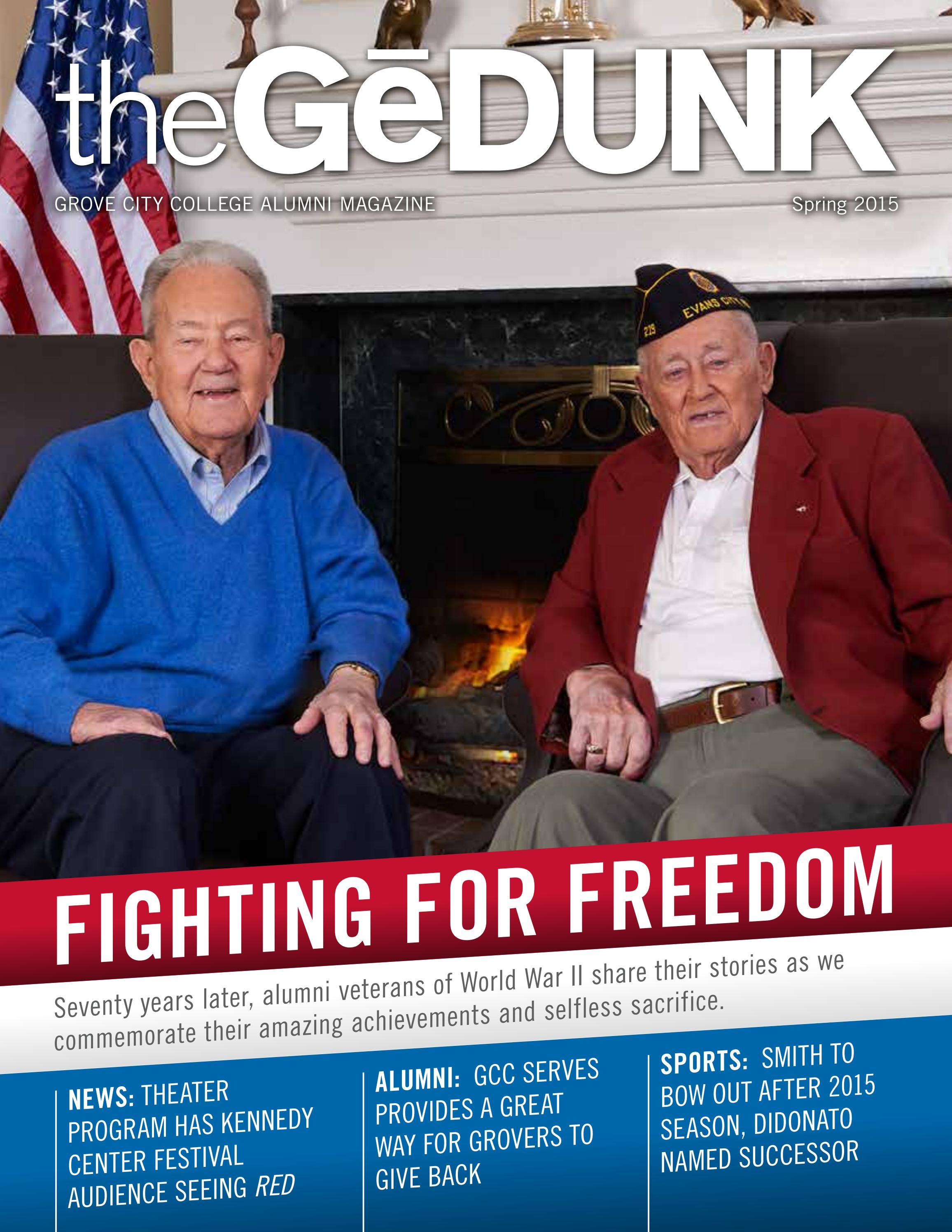 GeDUNK Spring 2015 by Grove City College - Issuu