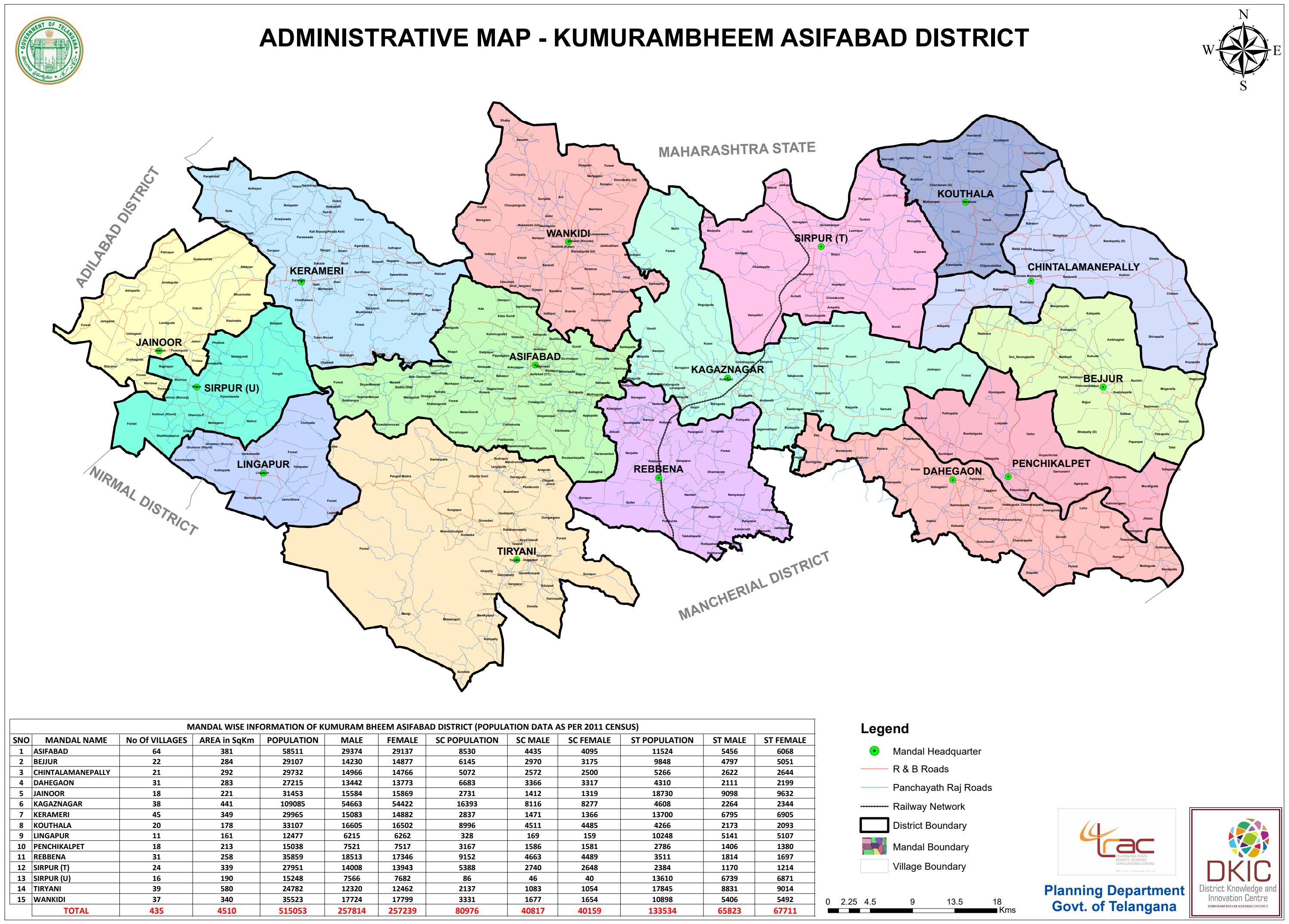 KUMURAMBHEEM ASIFABAD DISTRICT MAP by Rajesh Dupta - Issuu
