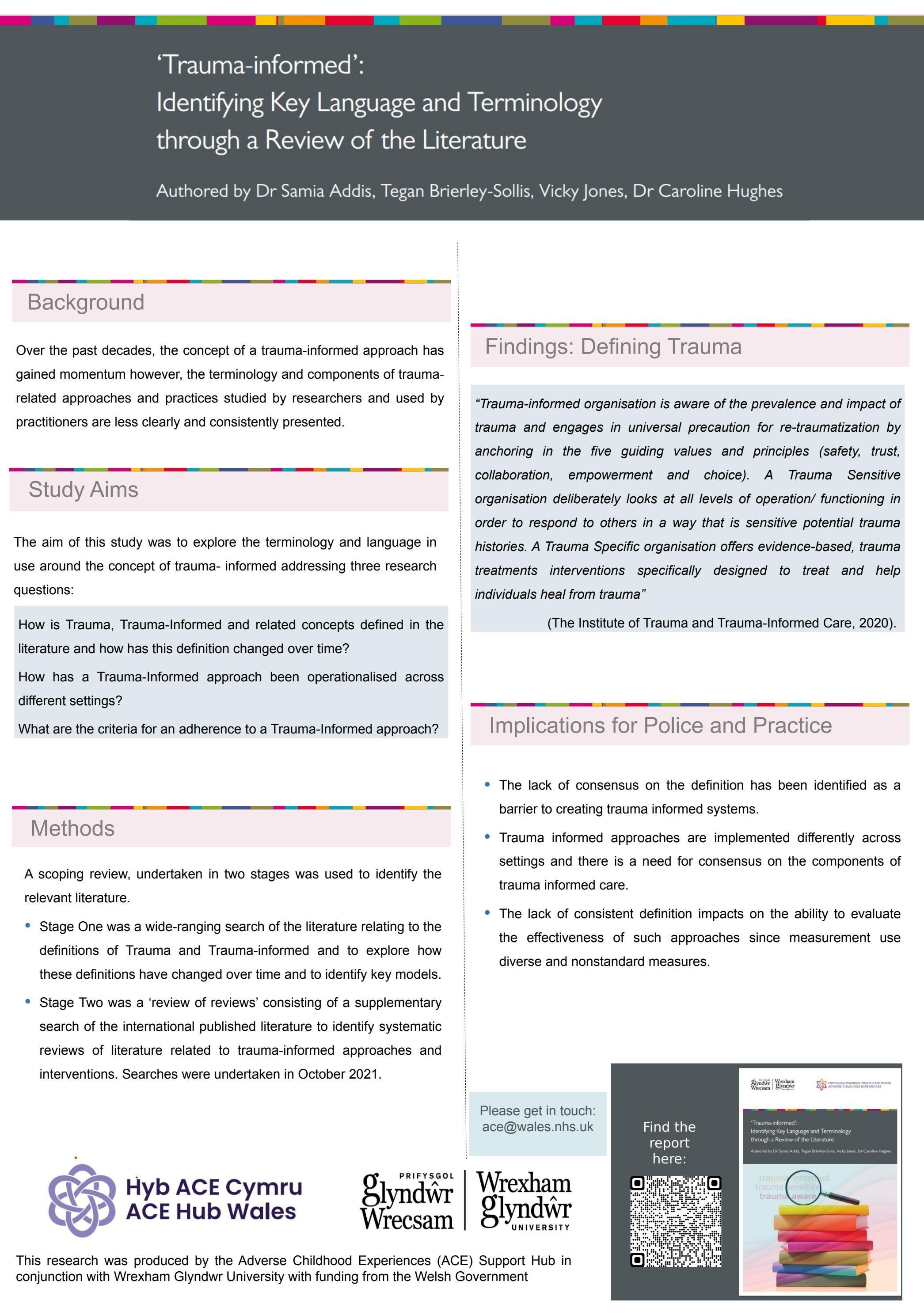 Trauma Informed Literature Review Poster by ACESupportHub - Issuu