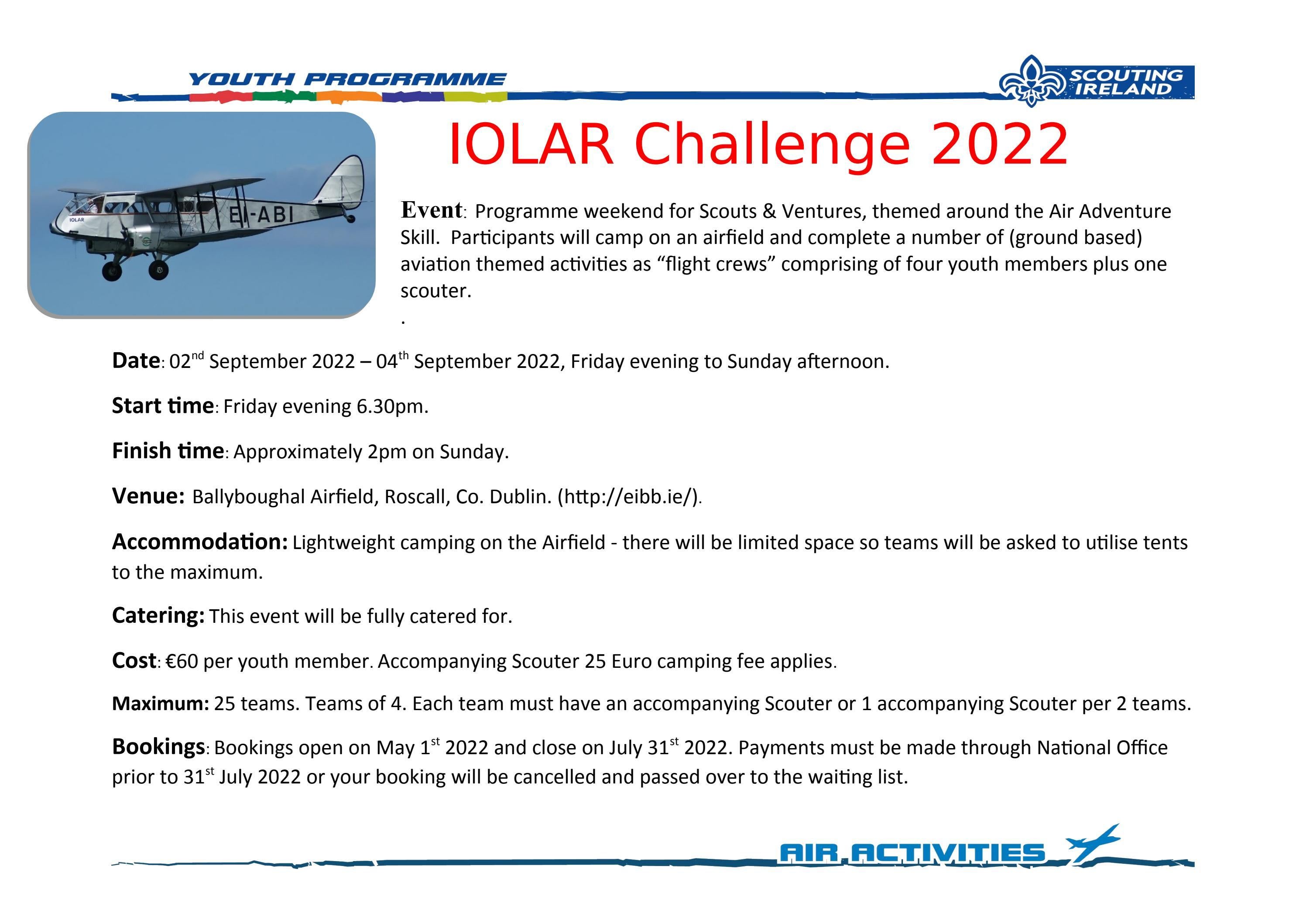 IOLAR Challenge 2022 by Scouting Ireland - Issuu