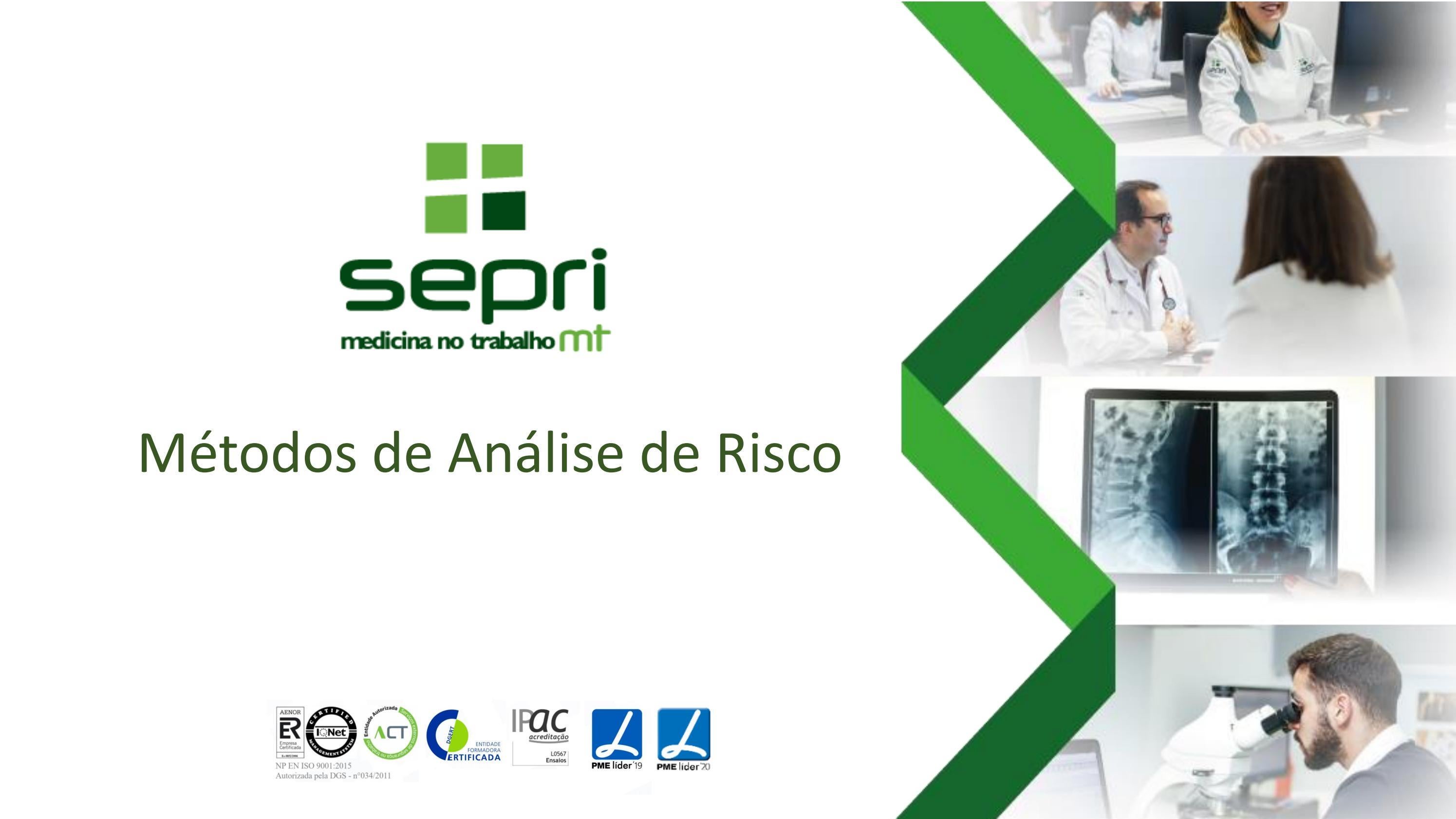 Métodos de Análise de Risco by sepri.pt - Issuu