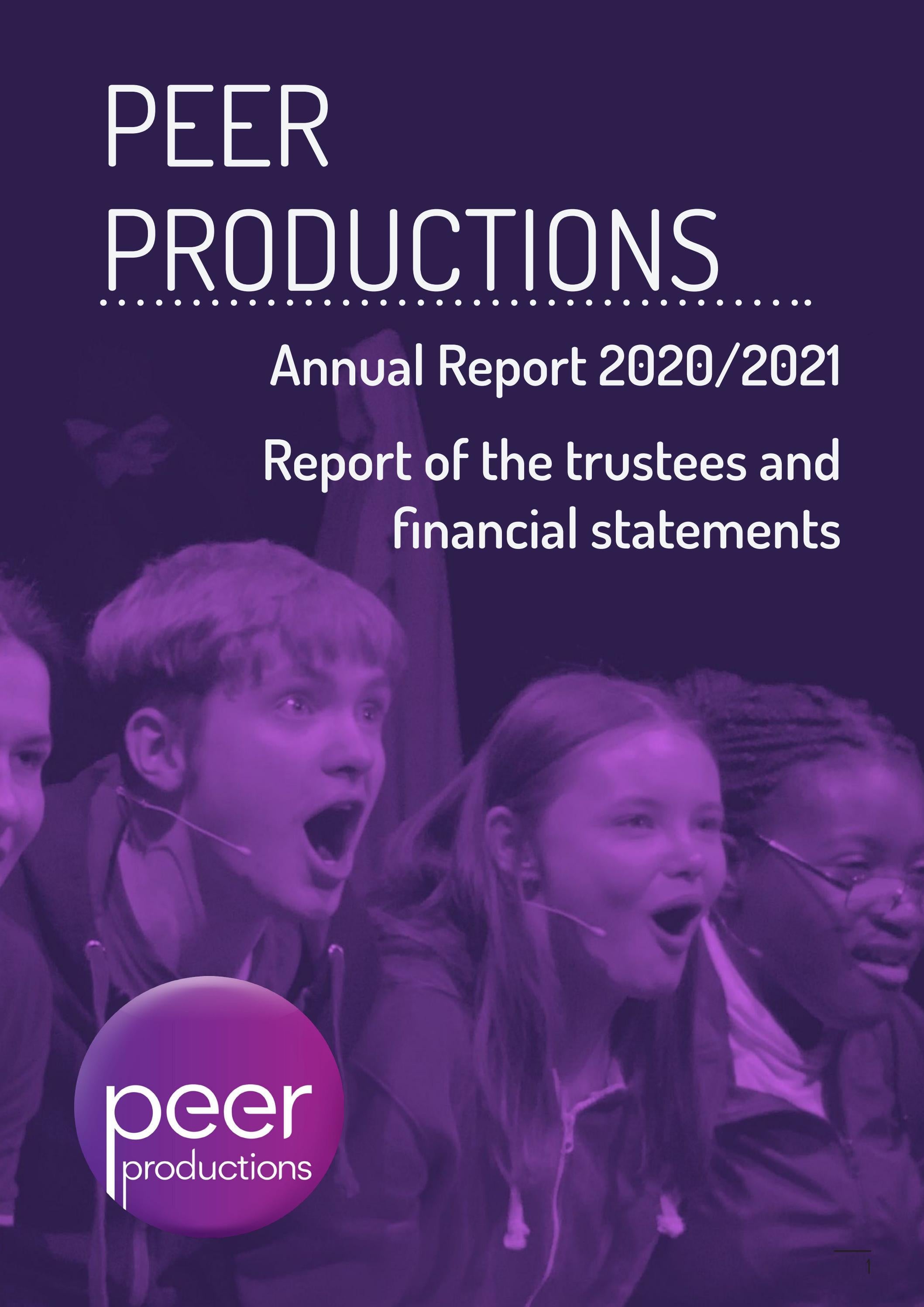Peer Productions Annual Report 2020/21 by Lauren Throup - Issuu