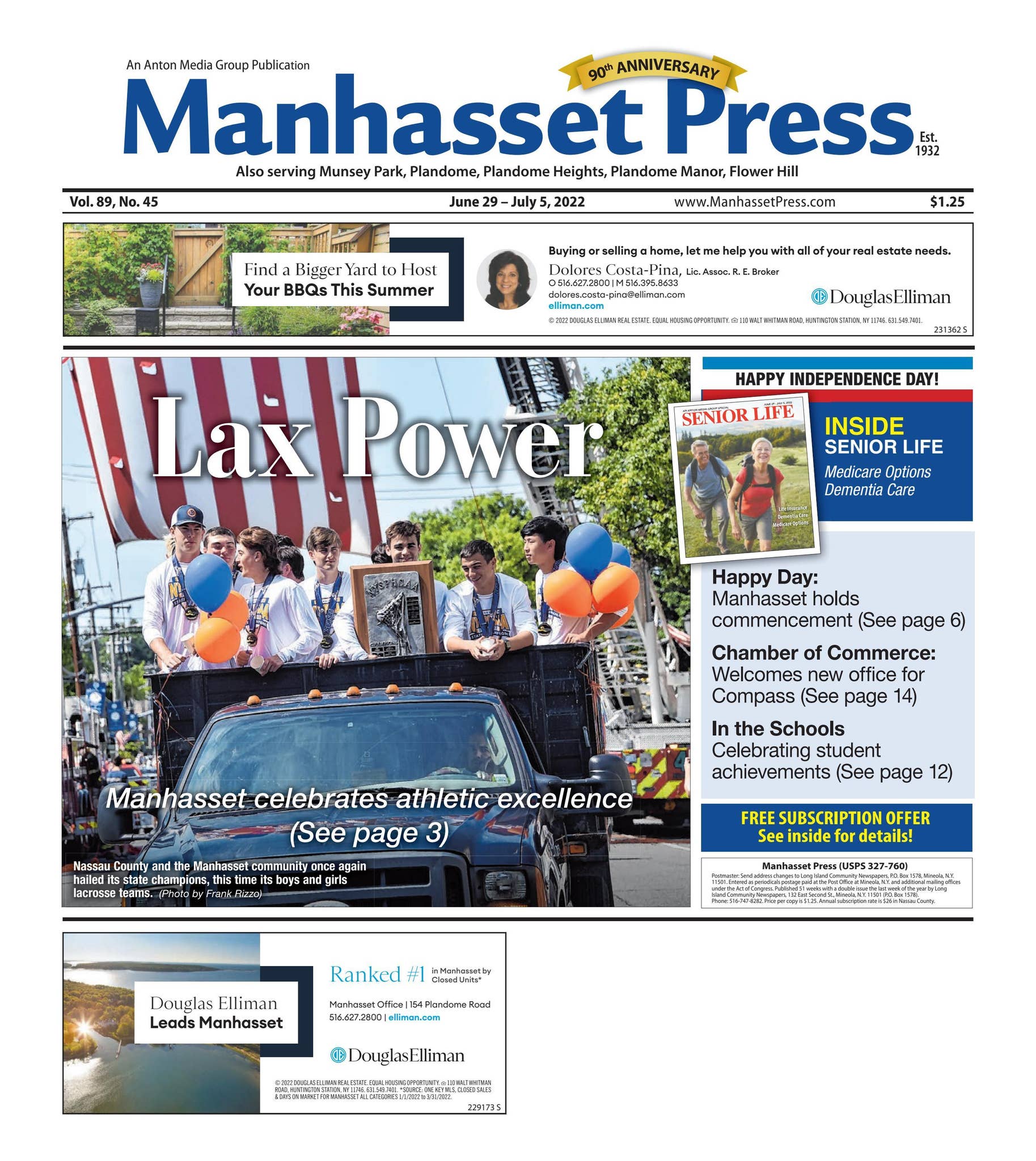 Manhasset Press 6/29/22 edition is published weekly by Anton Media ...