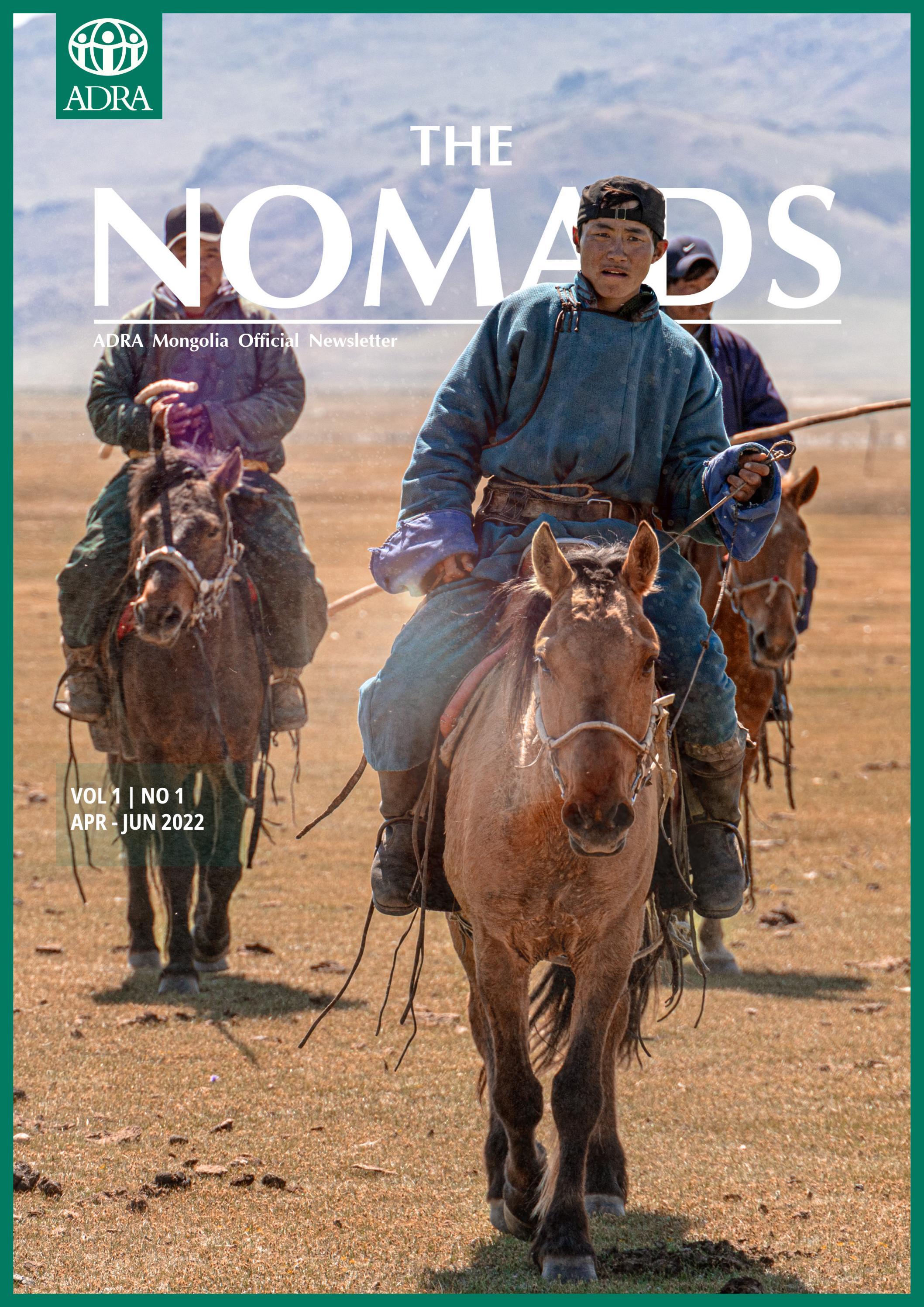 The Nomads - ADRA Mongolia Official Newsletter v1 n1 by ADRAMONGOLIA - Issuu
